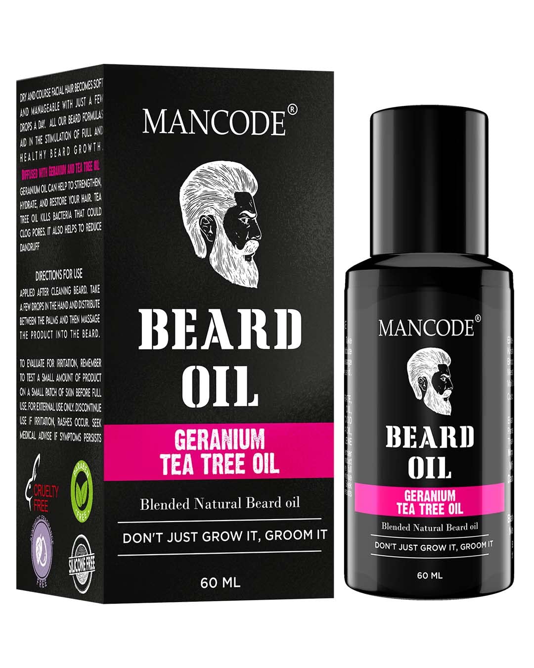 Mancode Beard Oil For Fast Beard Growth | Beard and Muushtac Oil | Soft Strong Healthy Beard ...