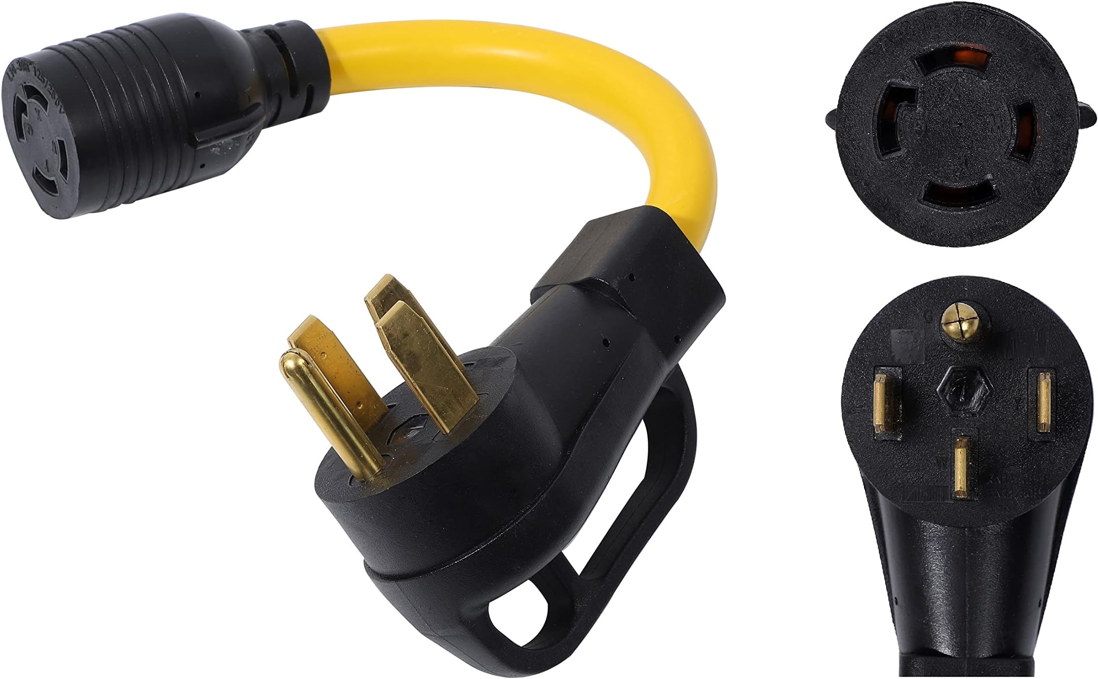 Amazon.com: ONETAK NEMA 14-50P to L14-30R 120V/240V 50 Amp 4 Prong Male ...