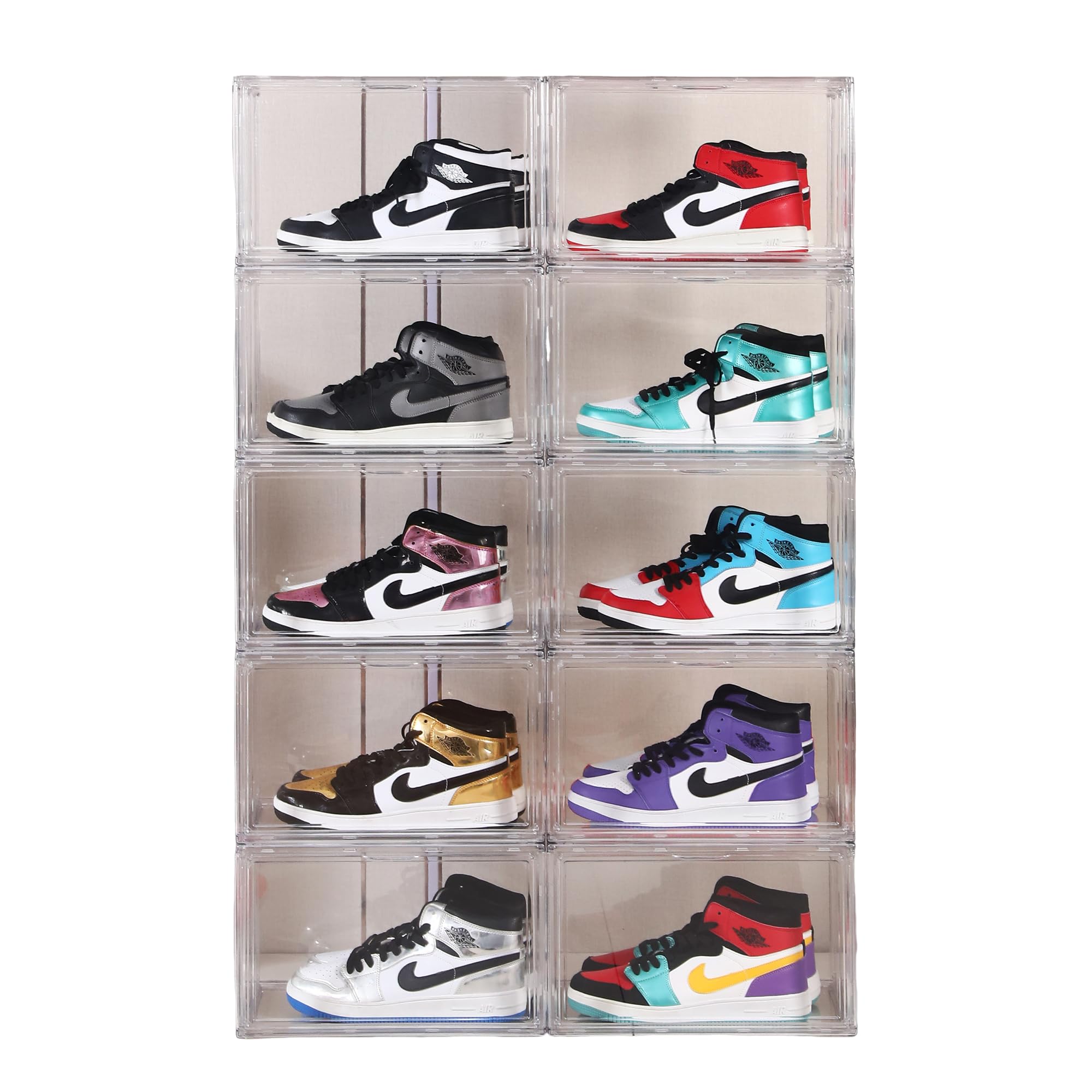 Amazon.com: Thick & Sturdy 30-Pack Extra Large Crystal Clear Stackable ...