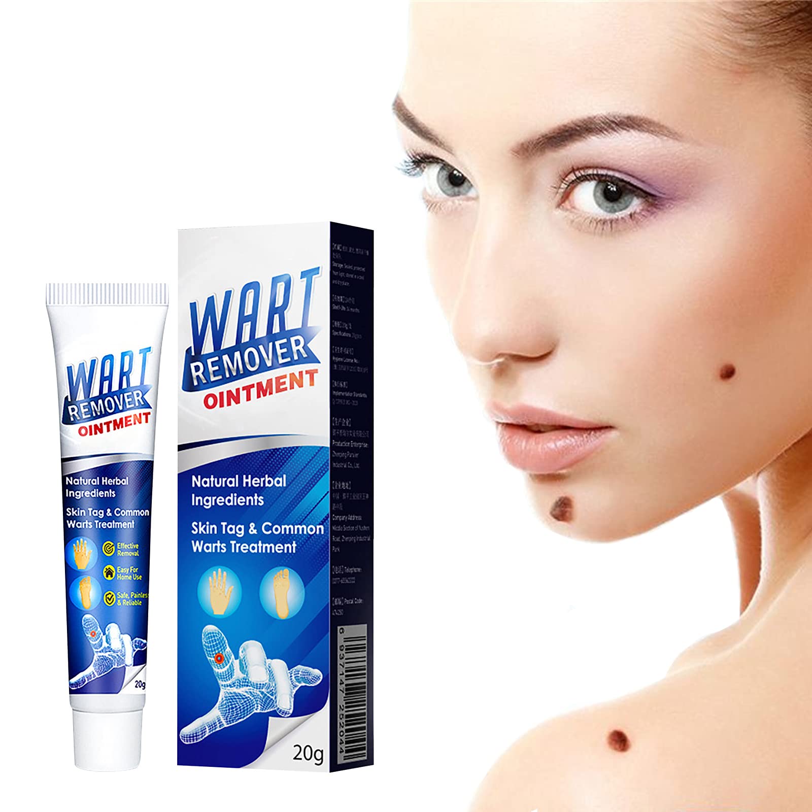 Wart Remover Ointment Flat Wart Cream Instant Blemish Removal Gel ...