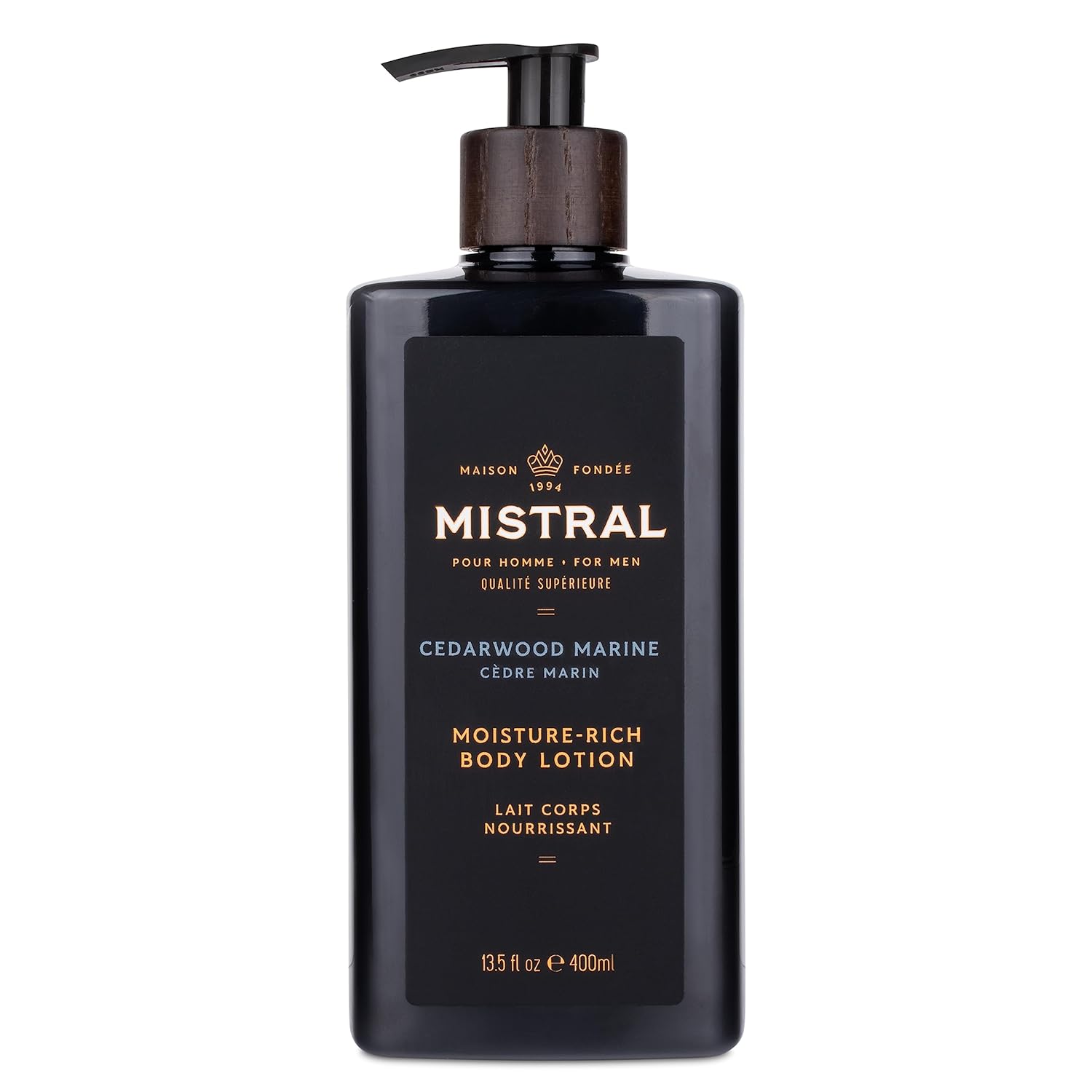 Amazon.com : Mistral Men's Moisture-Rich Body Lotion, Cedarwood Marine ...