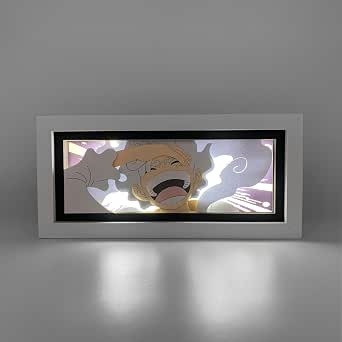 Luffy GEAR5 Light Box - One Piece – Anime Lamp Figure Night Light – 3D ...