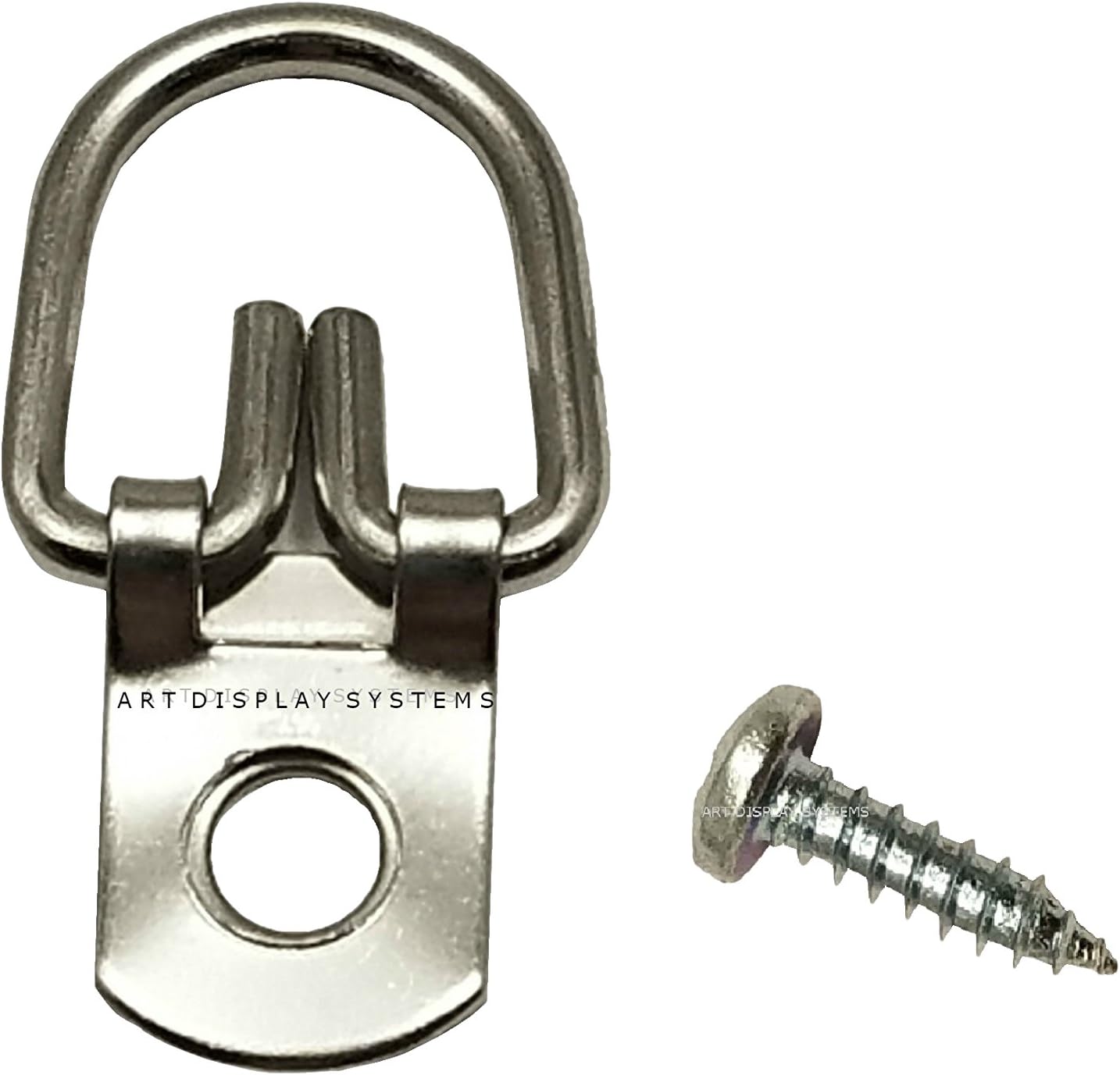 ADS D Ring Picture Hangers with Screws Pro Quality 100 Pack by ART ...