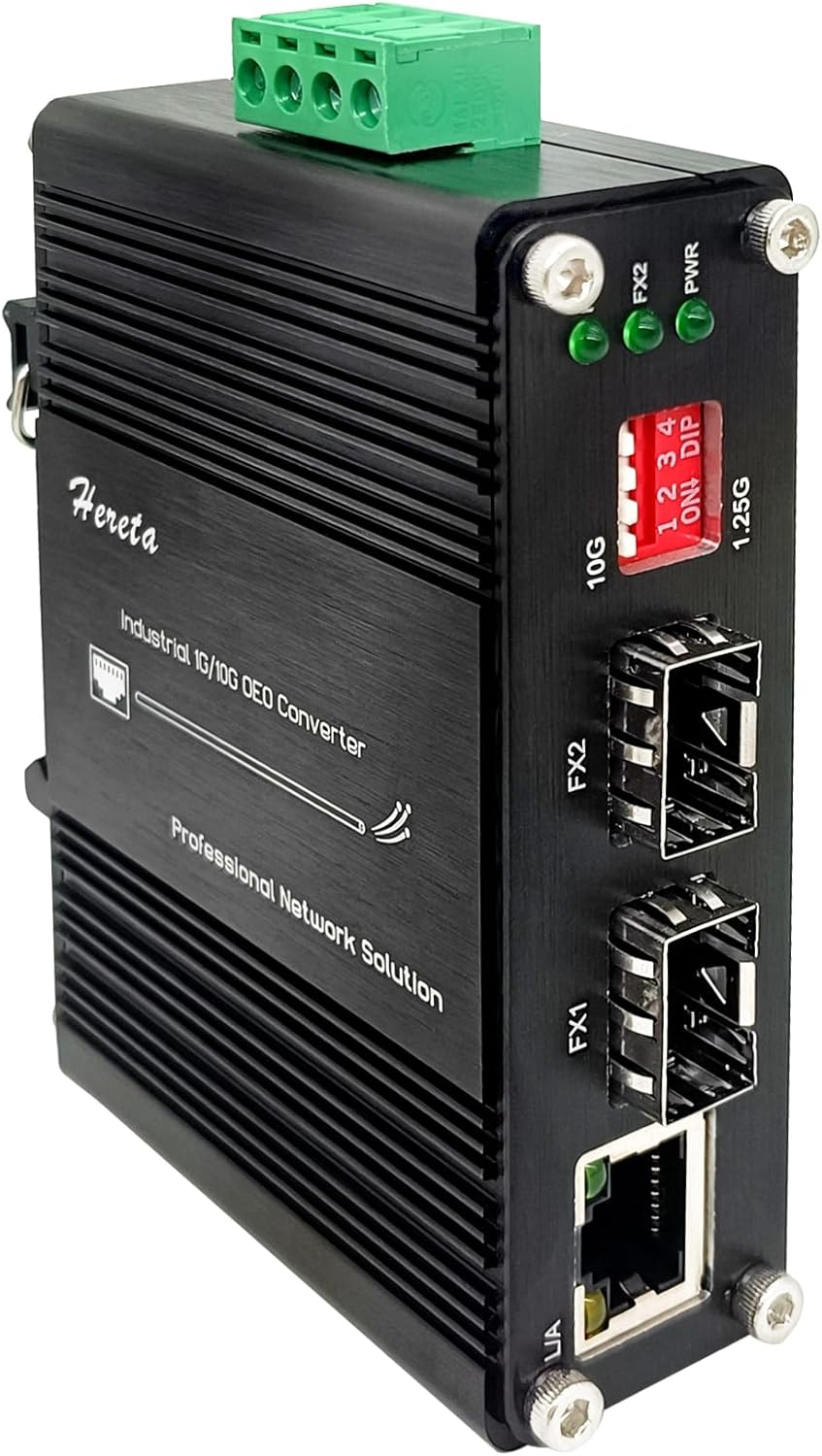 Amazon.com: Industrial 1G/10G SFP+ to SFP+ OEO Converter 3R Repeater ...