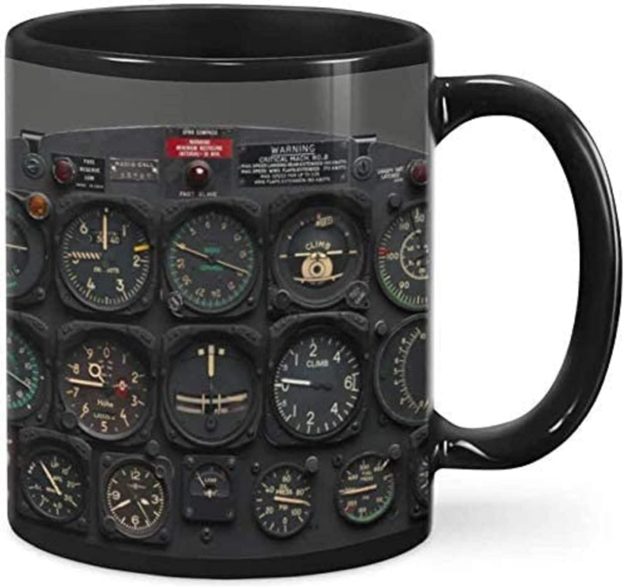 Amazon.com: Personalized Pilot Indicator Mug, Funny Pilot Aircraft ...