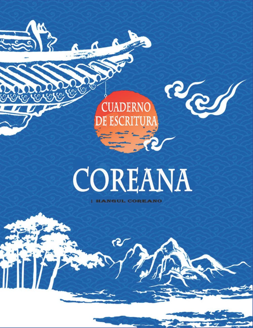 Cuaderno De Escritura Coreana Hangul Coreano Escribir La Caligrafia ...