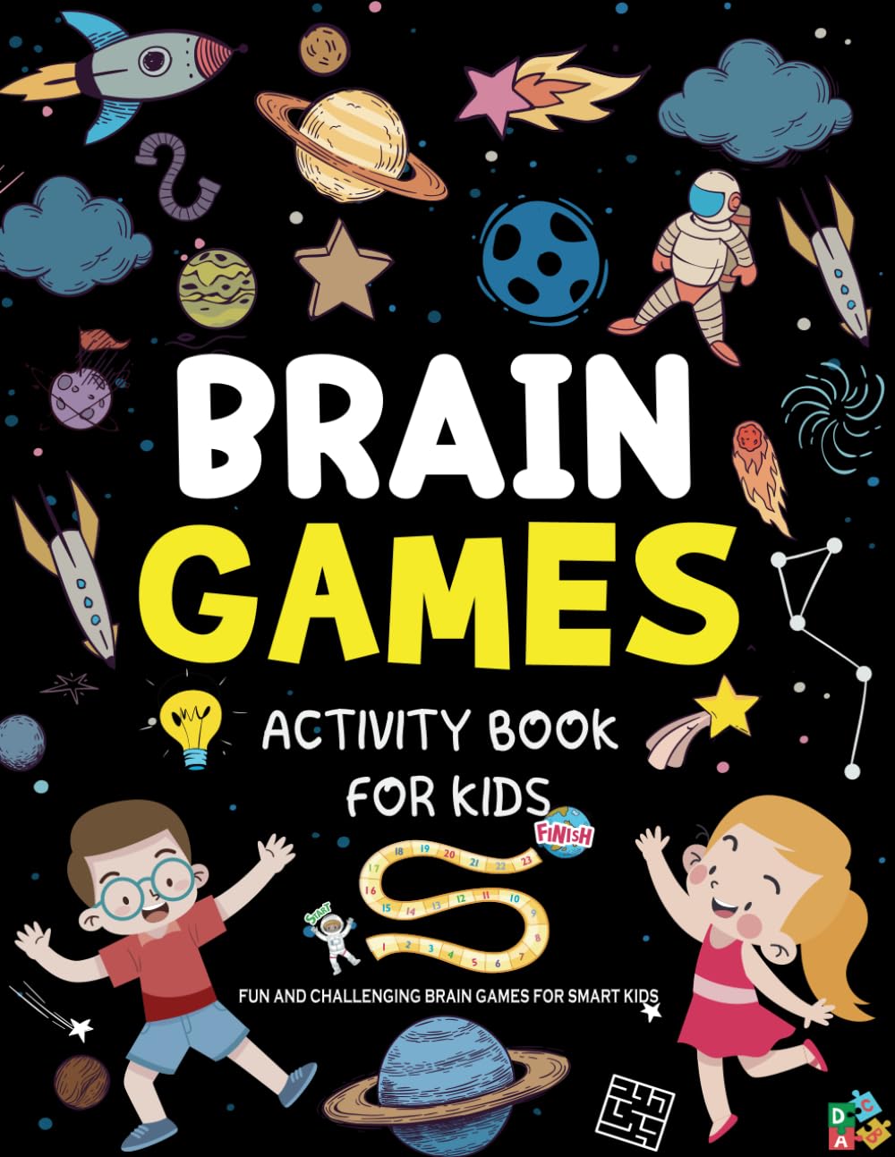 Brain Games Activity book For kids Age 4-8: Fun Brain Teasers & Logic ...
