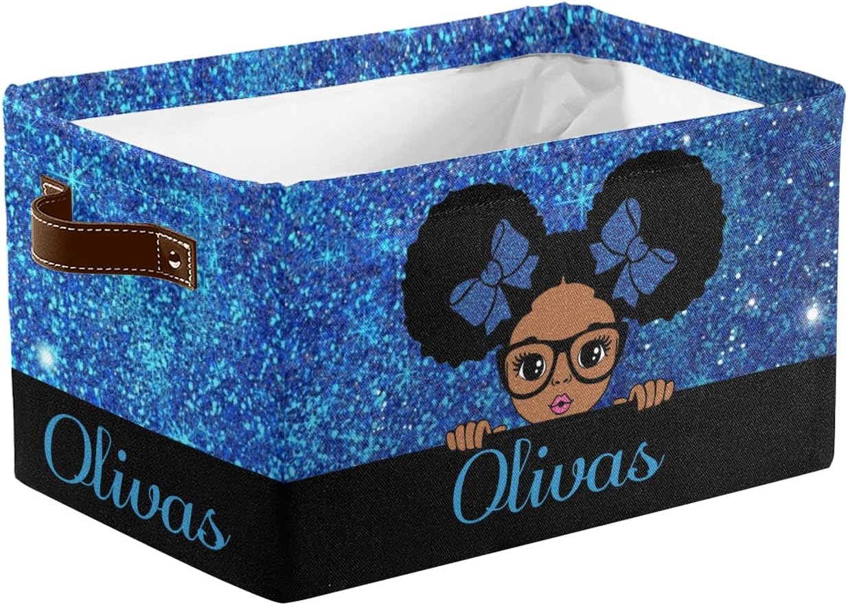 Amazon.com: Urcustom Personalized Storage Bins, Custom Storage Basket ...