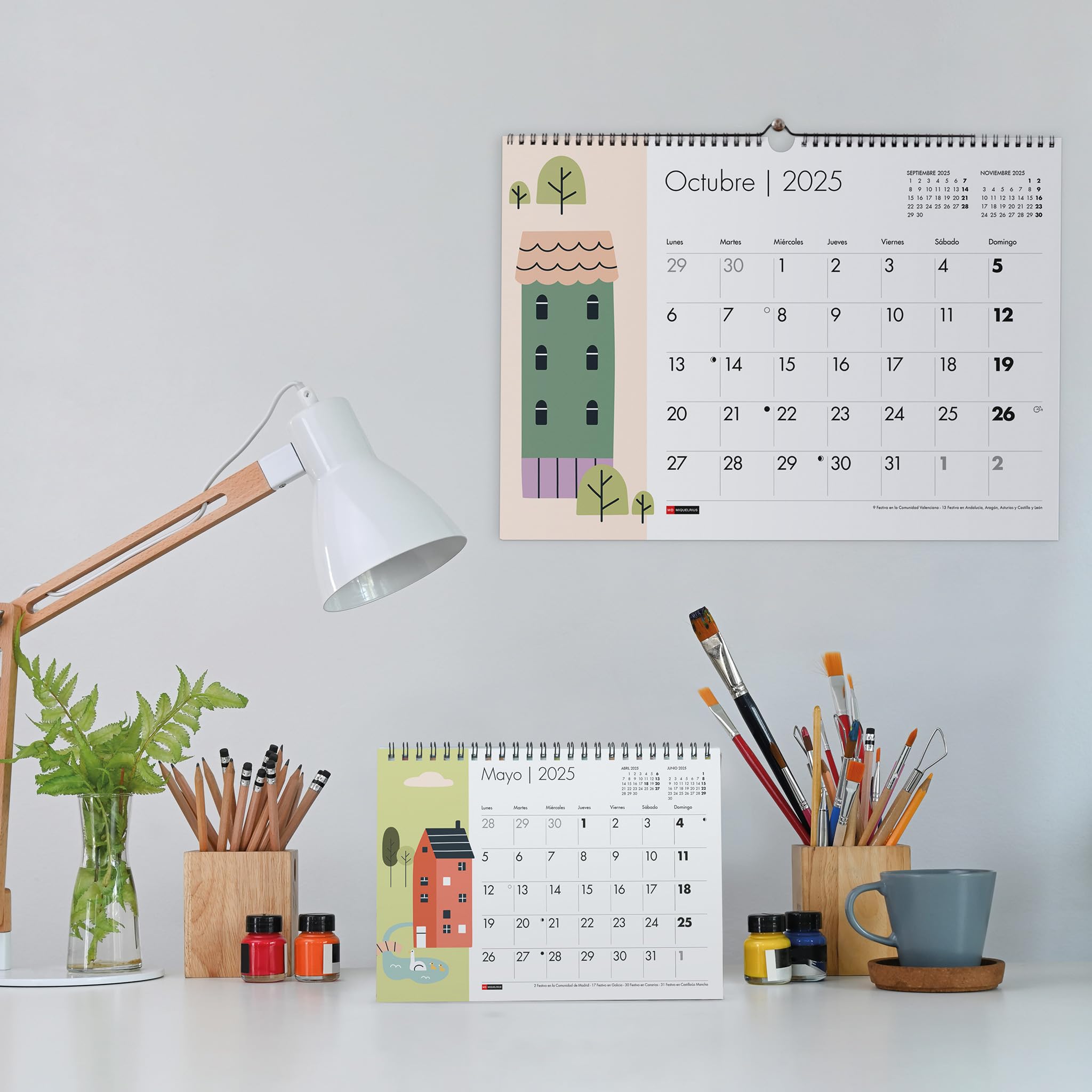 Calendario Anual Escribible Calendario 2025 Para Imprimir PDF Y Excel
