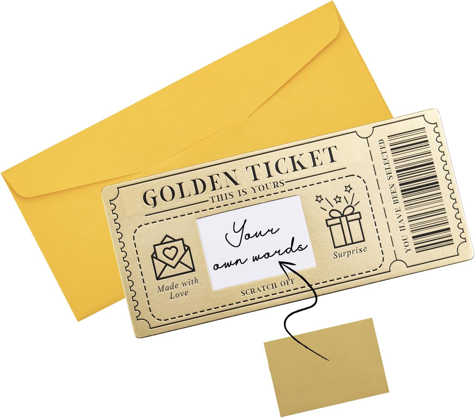 Personalised Surprise Reveal Ticket Journey Destination Card : Amazon ...