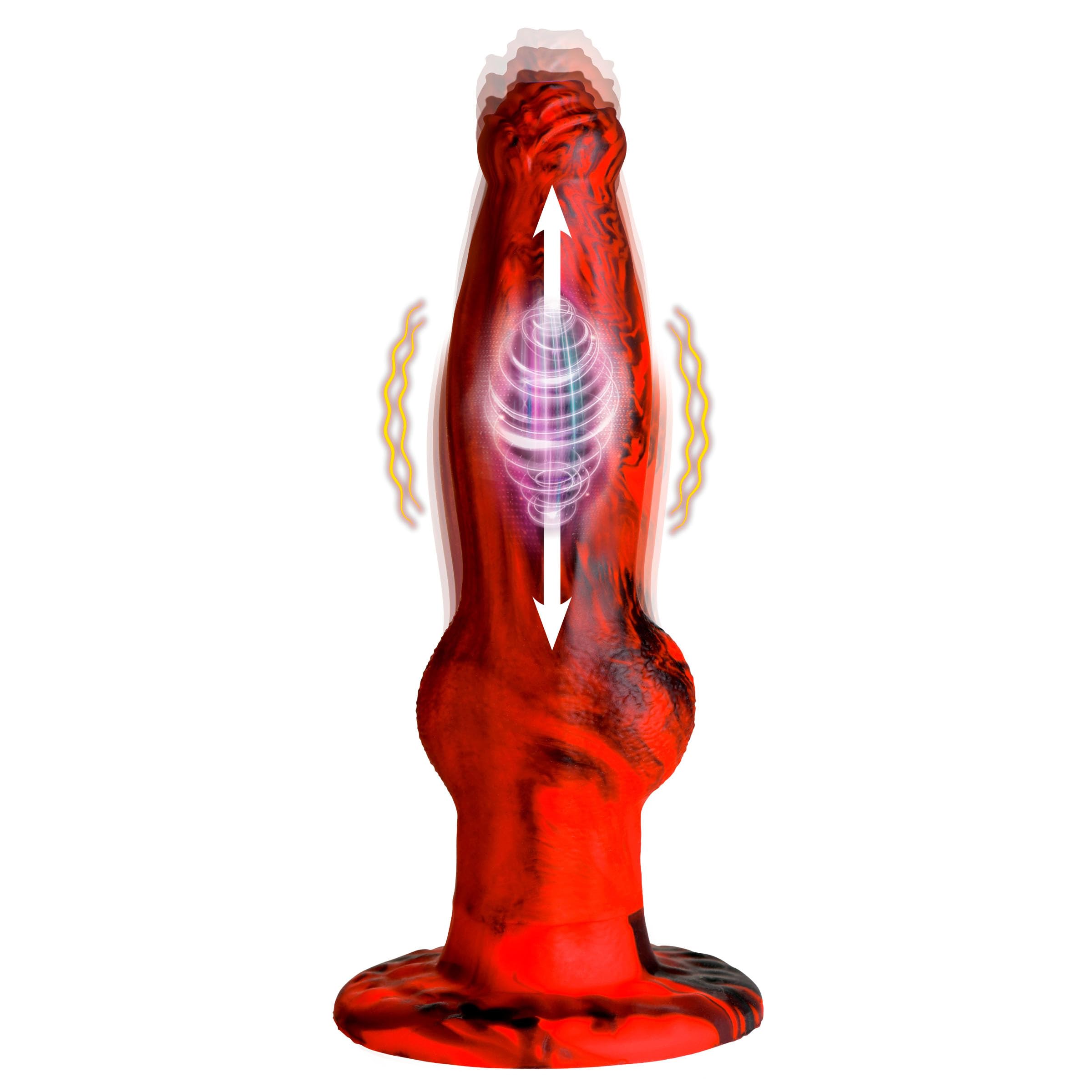 Amazon.com: CREATURE COCKS Hell Wolf Thrusting & Vibrating Silicone Dildo w/Remote Control for ...