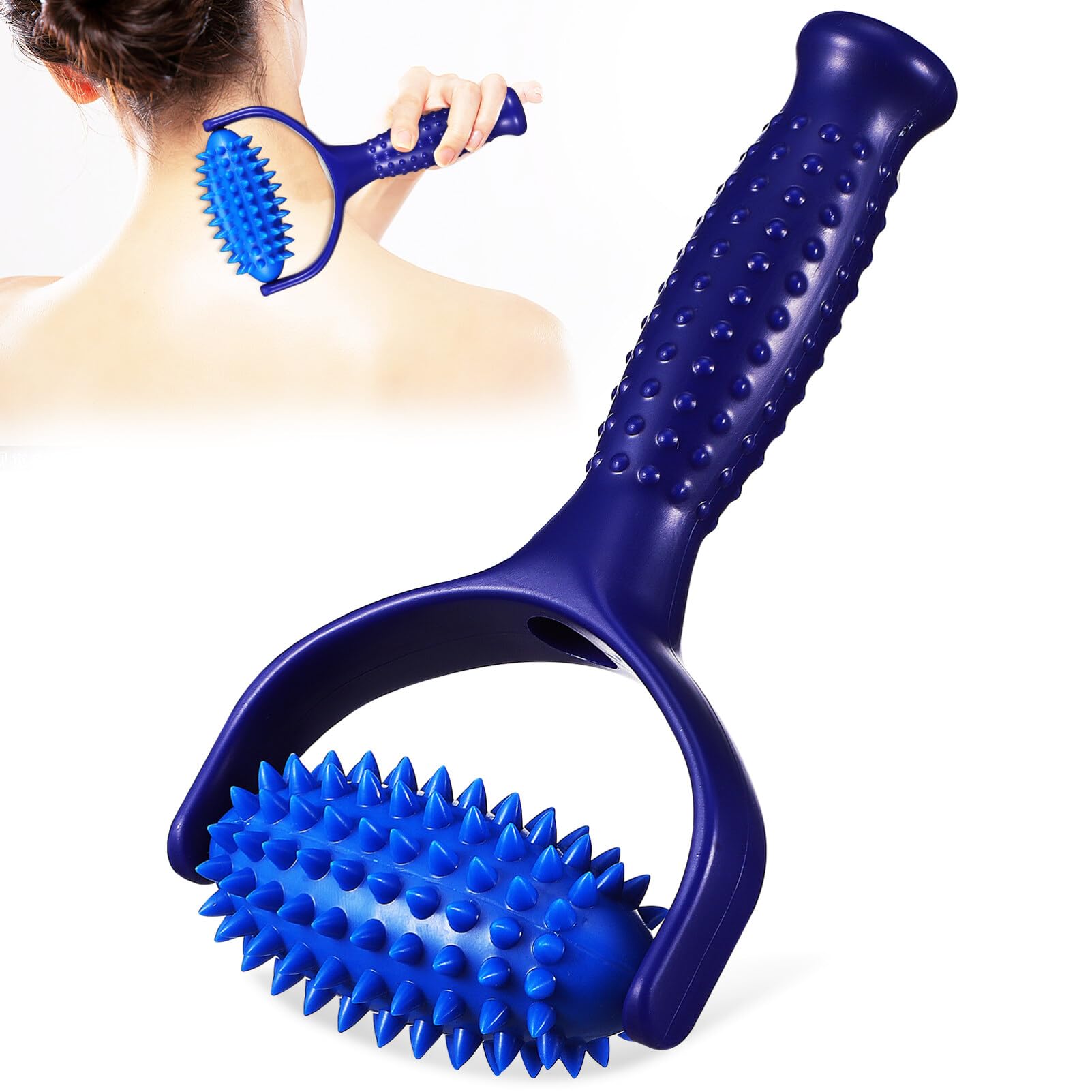 Amazon.com: Lurrose Massage Balls Massage Roller with Handle and Nubs ...