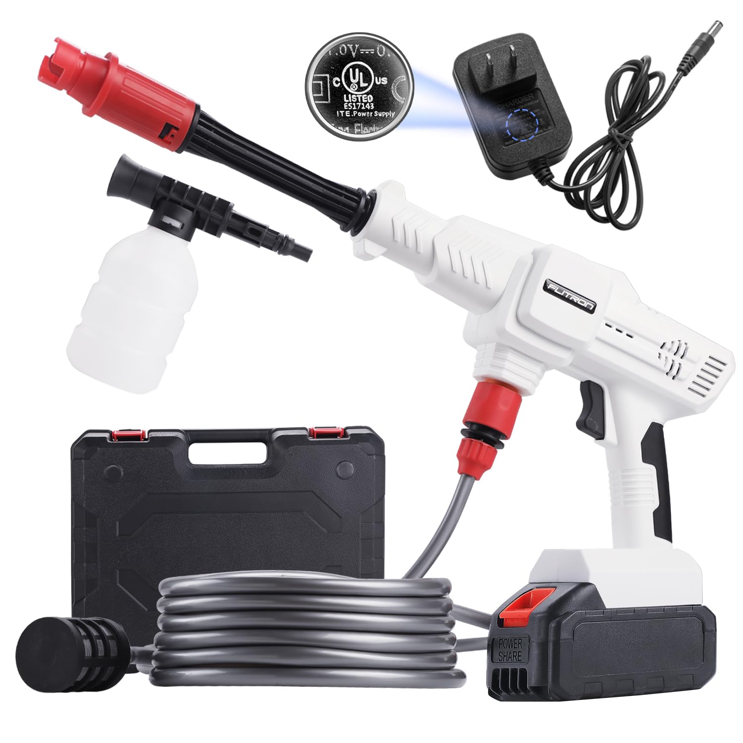 Amazon.com : Cordless Pressure Washer, 1000PSI Brushless Portable Power ...