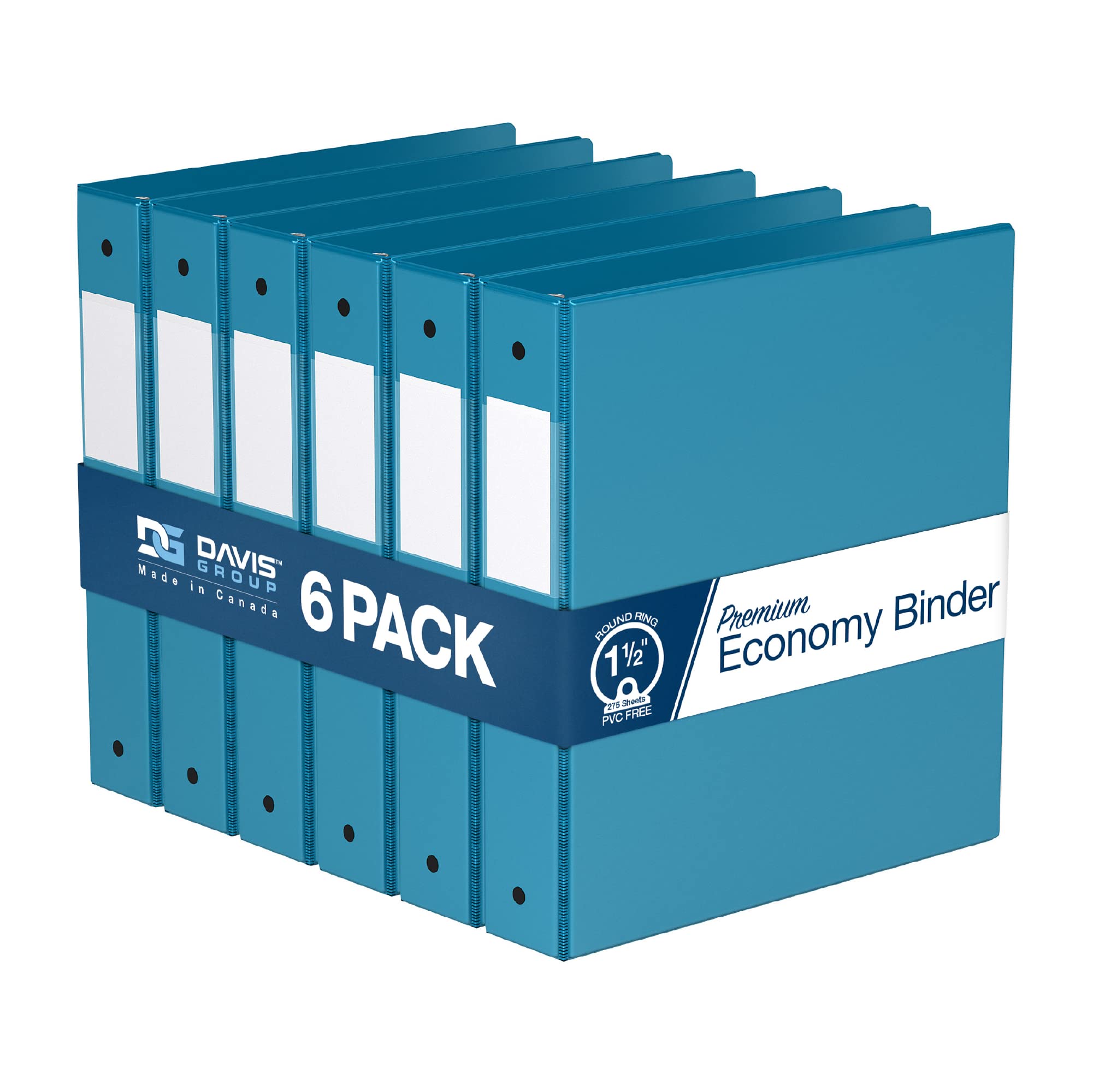 Amazon.com : Premium Economy 1.5-Inch Binders, 3-Ring Binders for ...