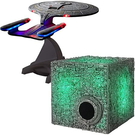 Amazon.com: FAMETEK Star Trek Borg Cube Bluetooth Speaker with Green ...