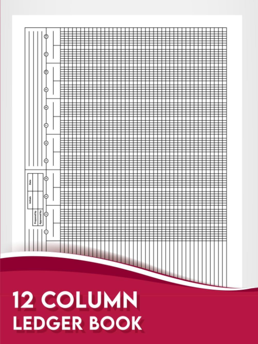Amazon.com: 12 Column Ledger Book: Columnar Pad 12 Columns Accounting ...