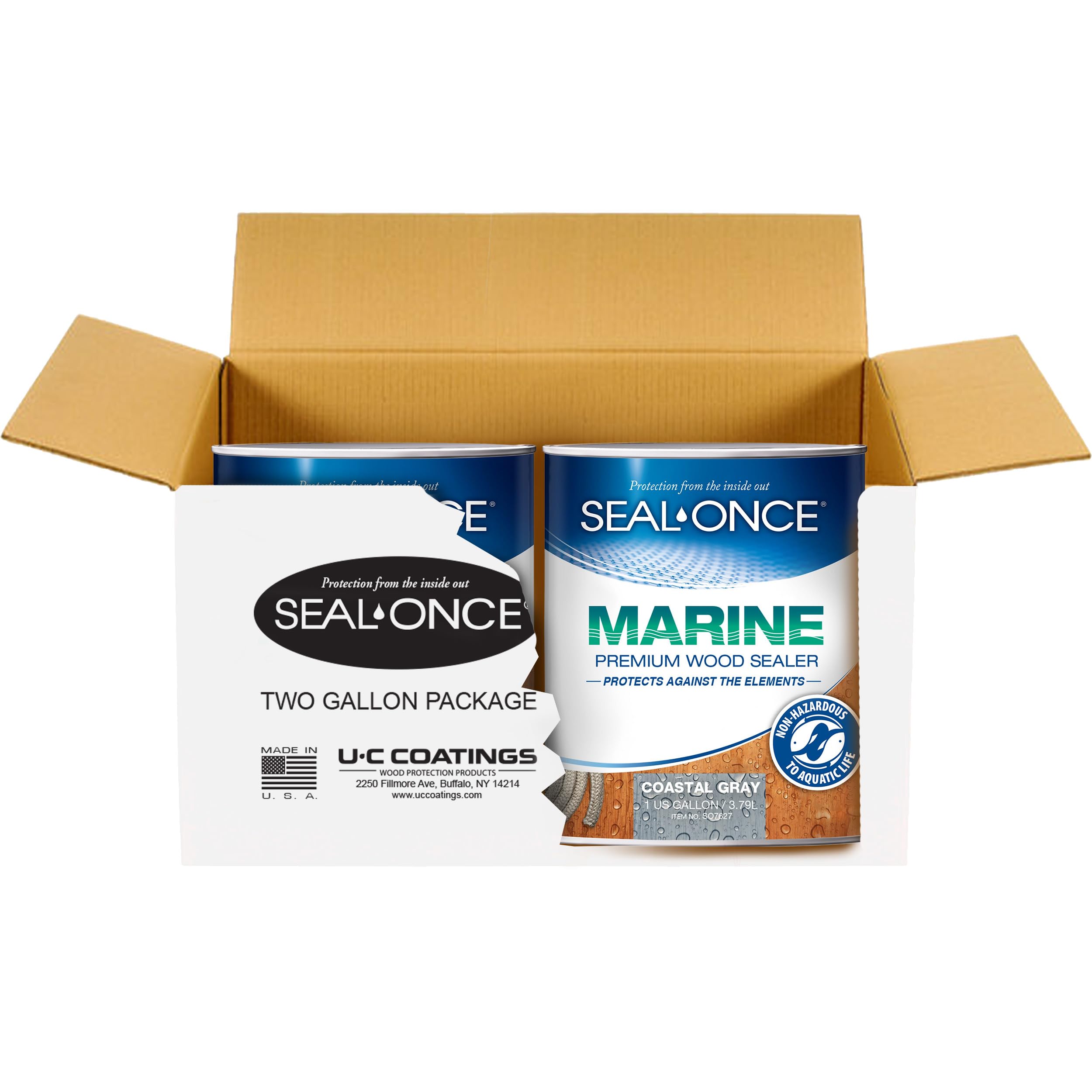 Snapklik.com : SEAL-ONCE Marine Ready Mix - 2 Gallon Penetrating Wood ...