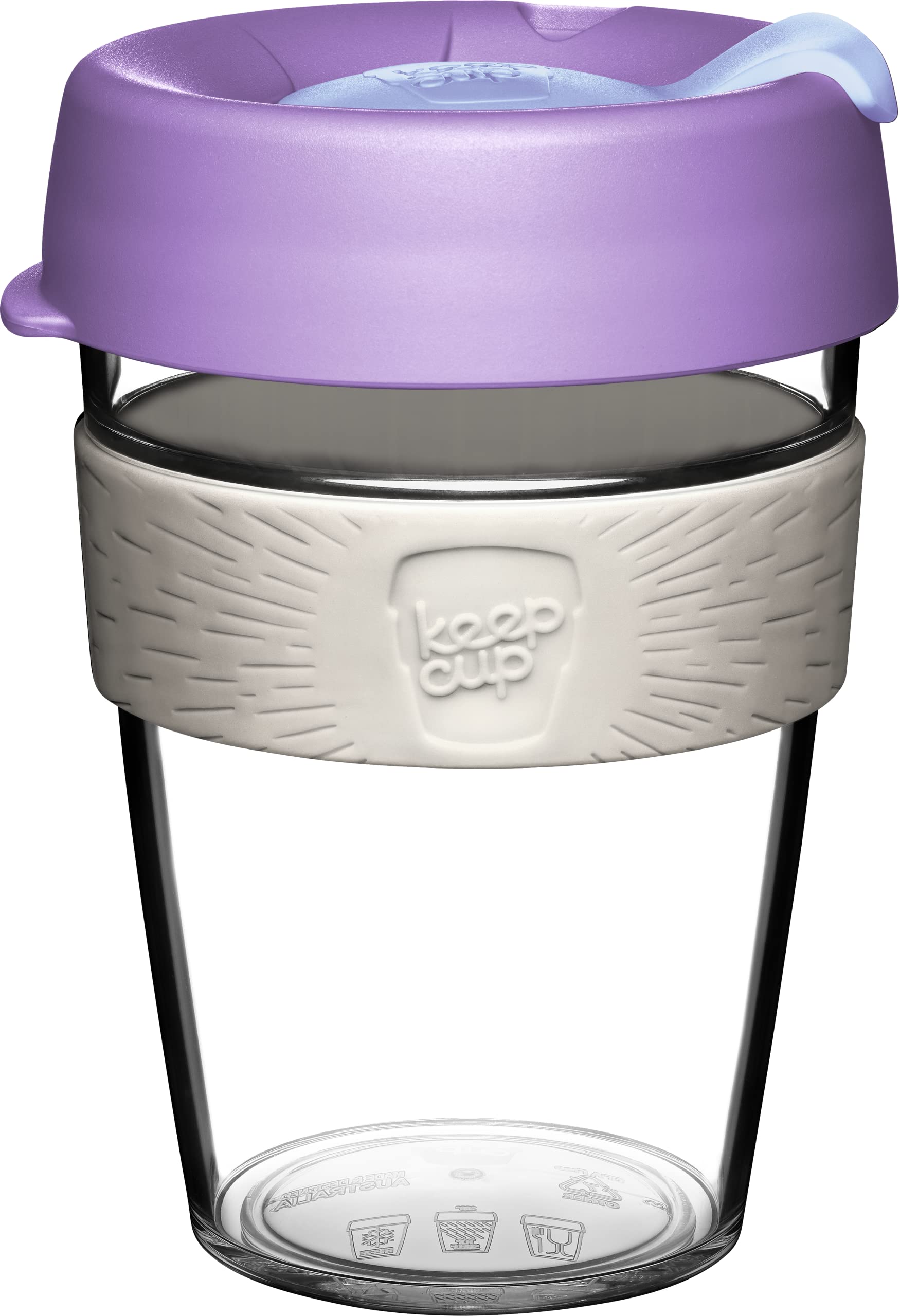 KeepCup Original, Lightweight and Clear Plastic Reusable Coffee Cup ...