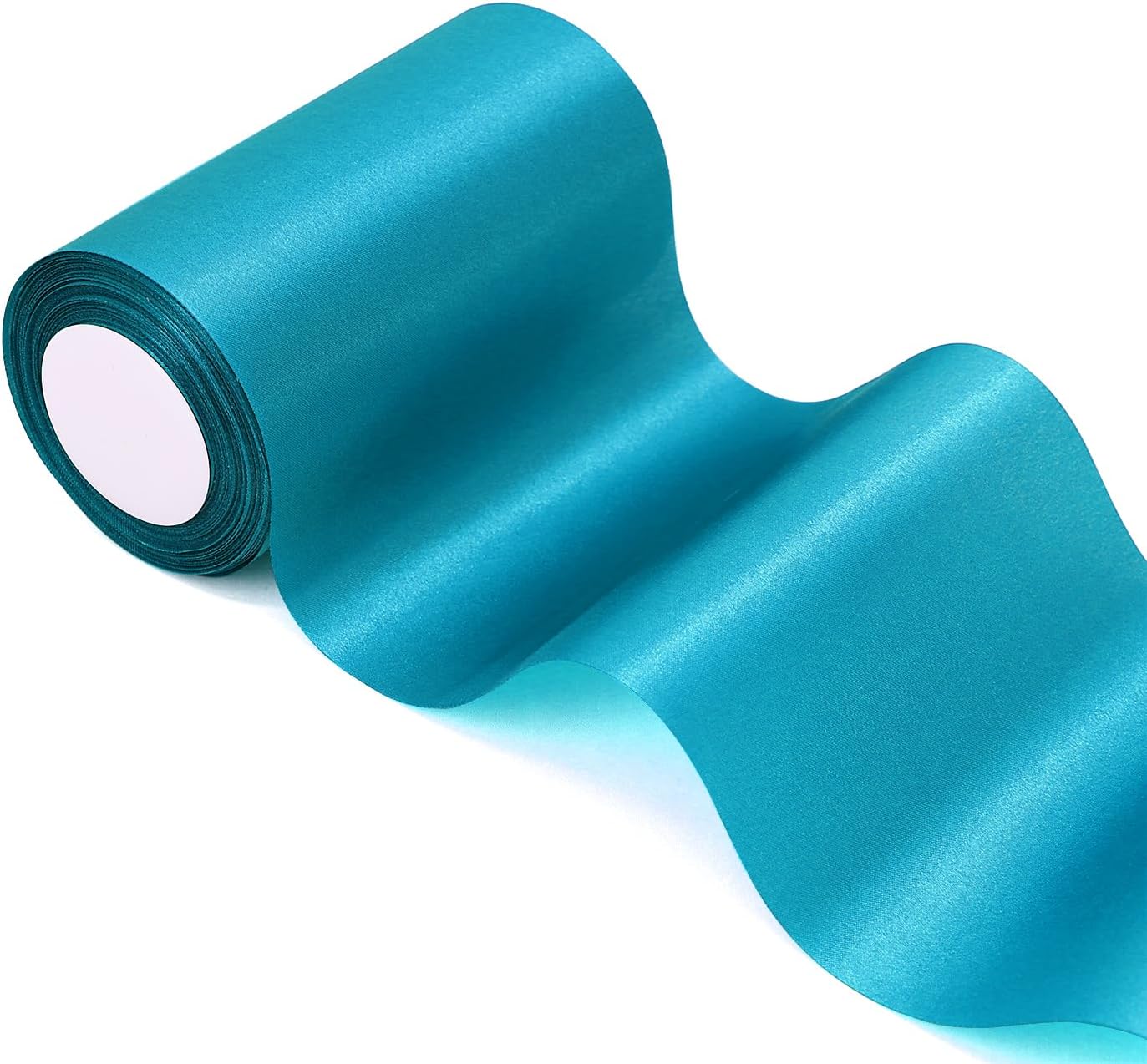 Amazon.com: CenterZ 6 inch x 24 yards Long Ice Blue Satin Ribbon, Wide ...