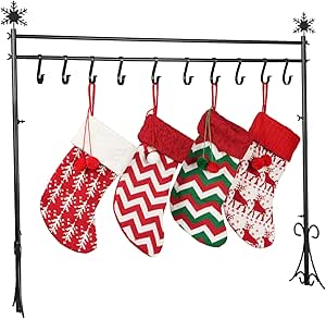 Amazon.com: Flenpptly Christmas Stocking Holder Stand for Floor Metal ...