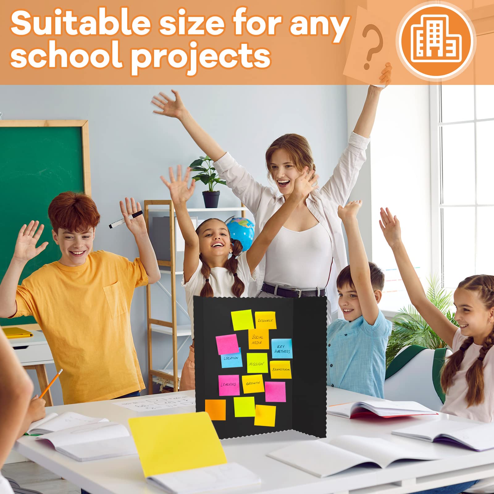 Snapklik.com : Ctosree 18 Pcs Tri Fold Poster Board Bulk, Lightweight ...