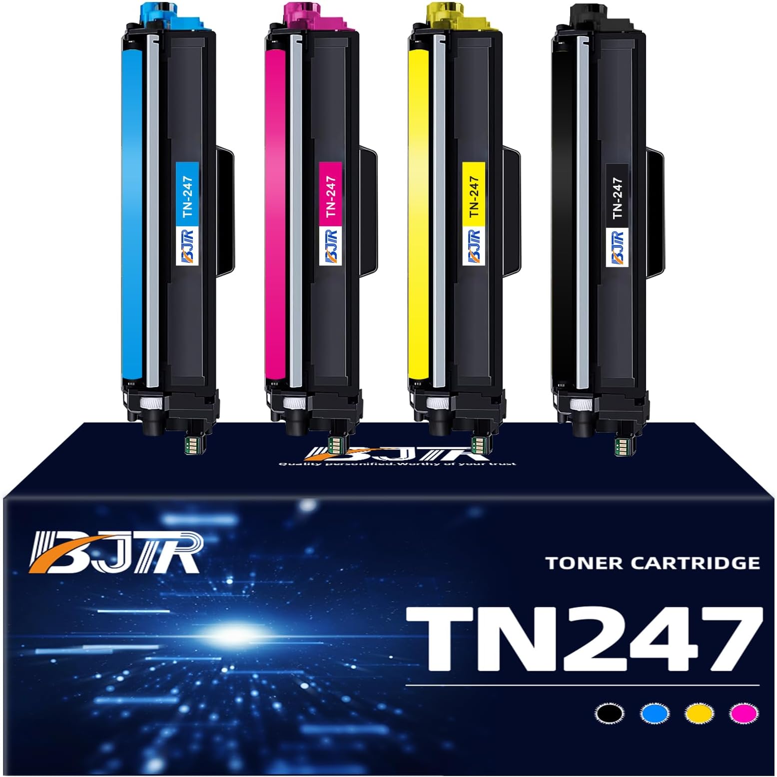 BJTR TN247 TN-243CMYK Toner Value Pack Compatible for Brother TN247 ...