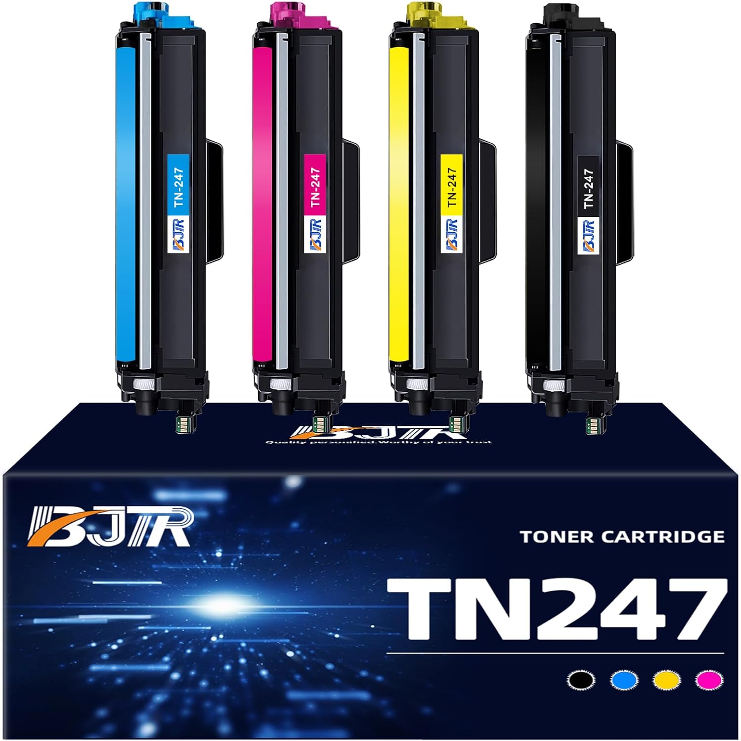 BJTR TN247 TN-243CMYK Toner Value Pack Compatible for Brother TN247 ...