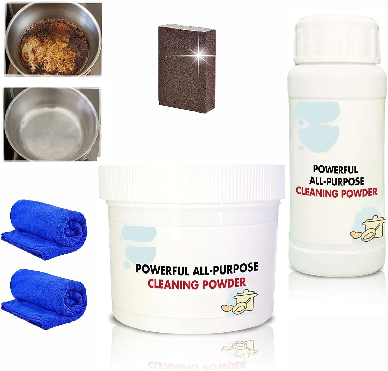 Baopinlady Powerful Kitchen All-Purpose Powder Cleaner,Powerful All ...