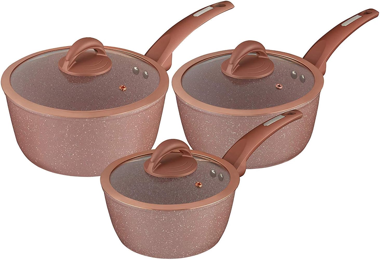 PRIMA 3pc Stainless Steel Cookware Set 14,16,18cm : Amazon.co.uk: Home ...