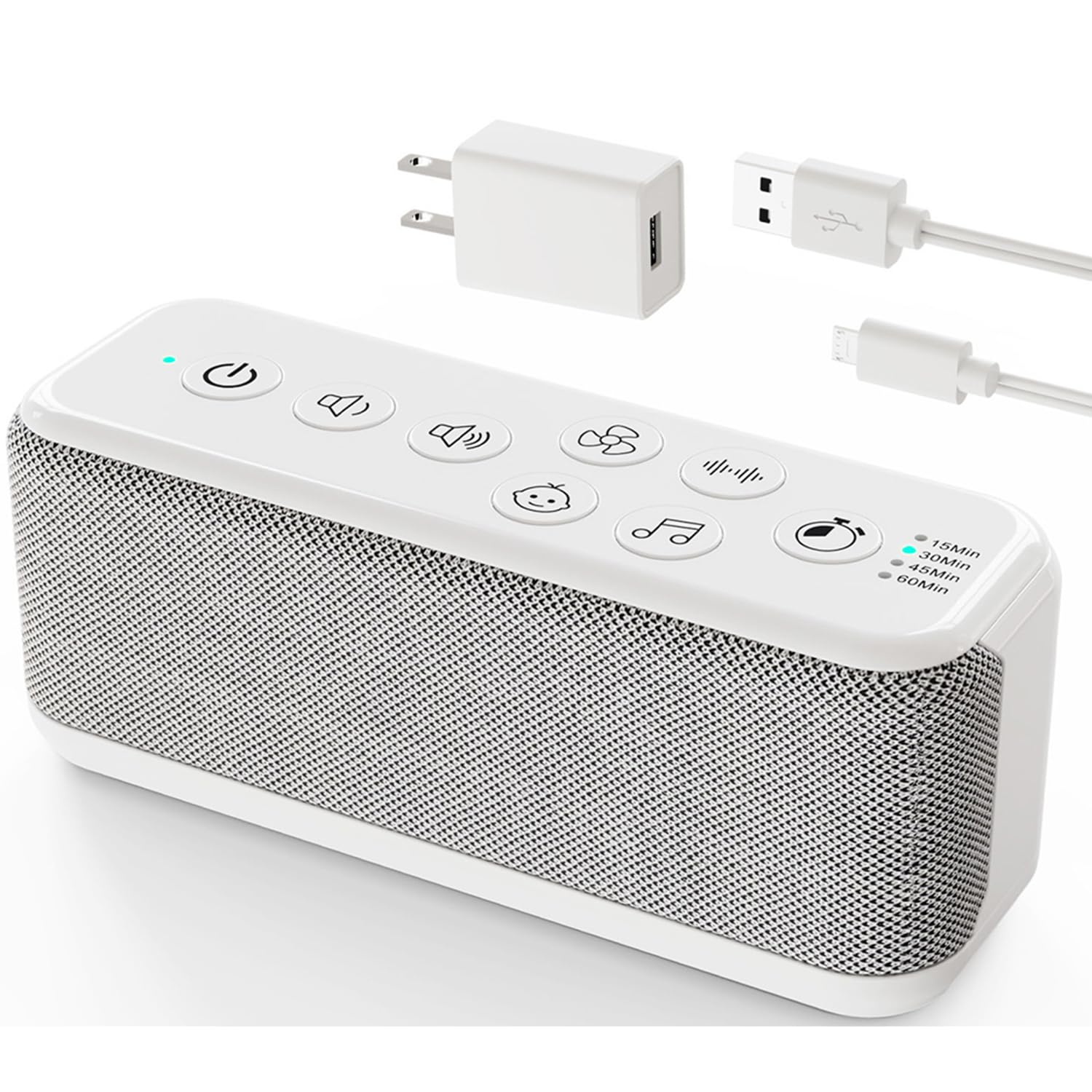 OnLyee White Noise Machine Adult, Sound Machine Rechargeable for Office ...