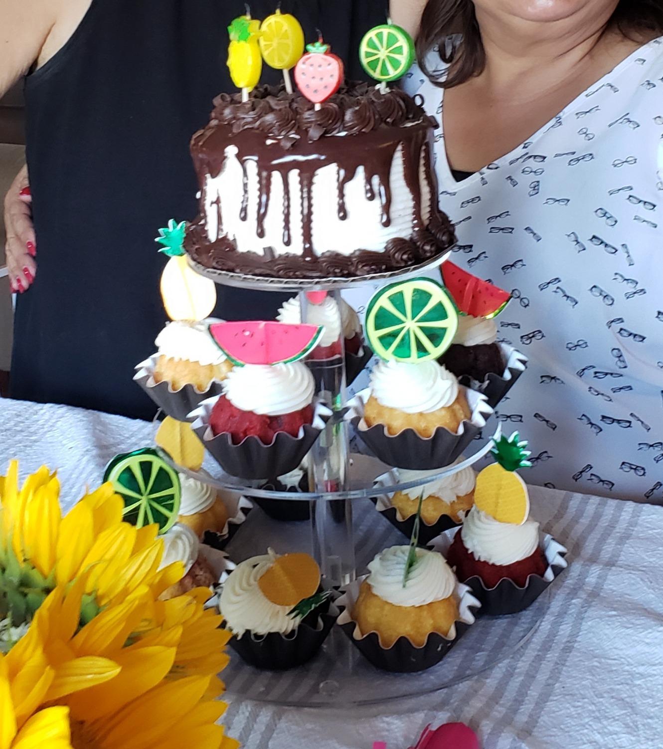 Amazon.com: LoveDisplay 3 Tiers Round Cupcake Stand-Stacked Acrylic ...