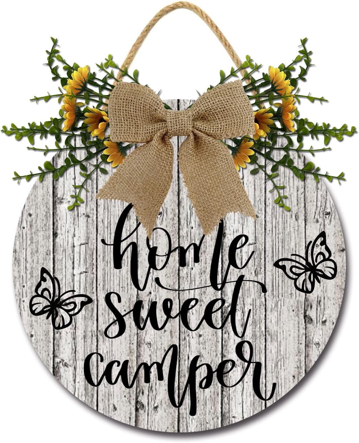 Amazon.com: Isaric Home Sweet Camper Wood Hanging Sign Plaque, Camper ...