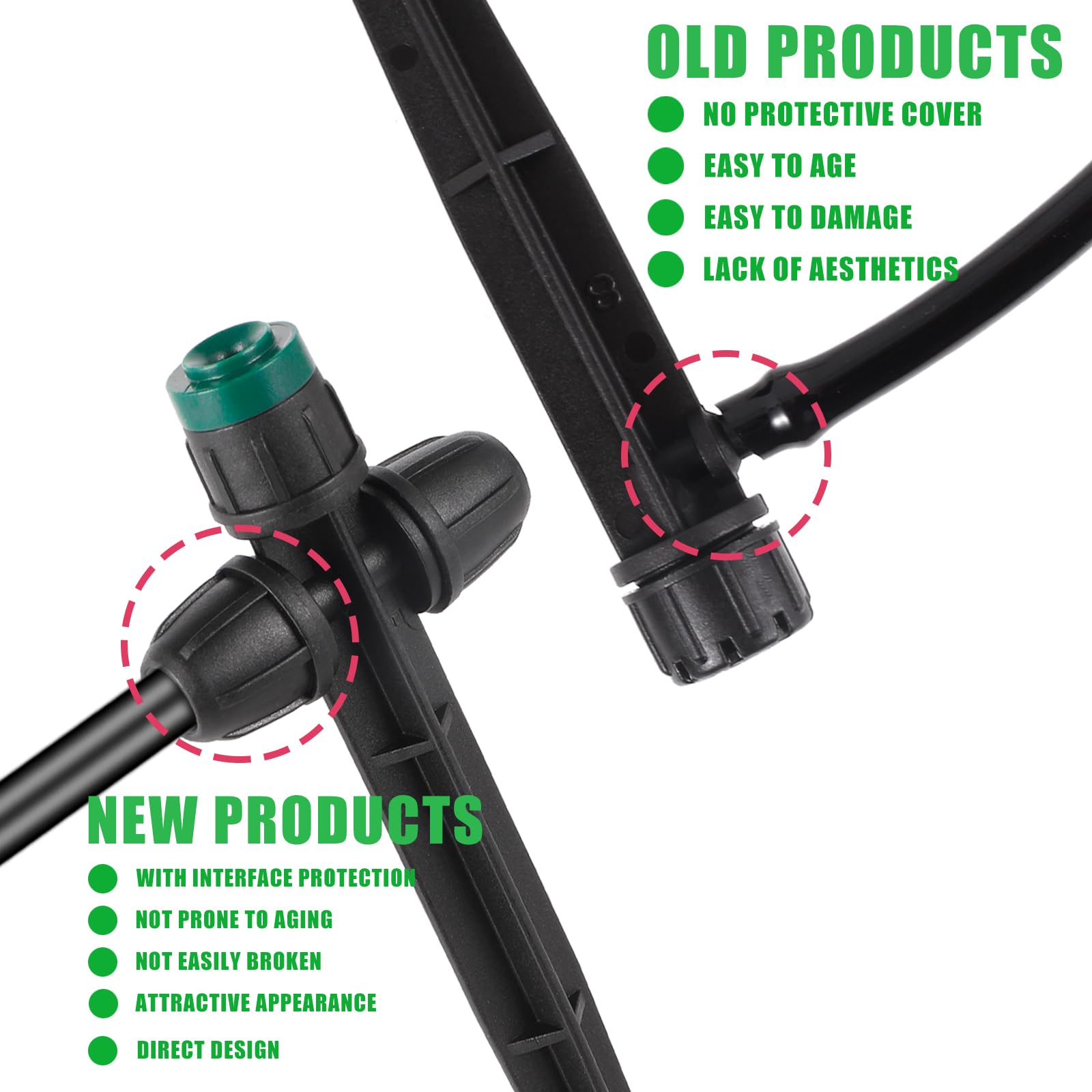Snapklik.com : Drip Irrigation Emitters Sprayers For 1/4" Tubing ...