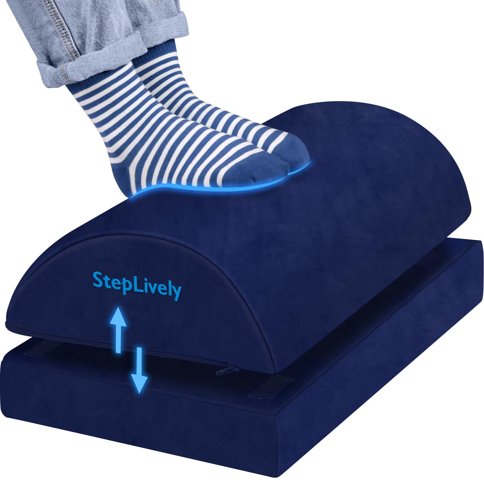 Amazon.com: StepLively Foot Rest for Under Desk at Work, Comfortable ...