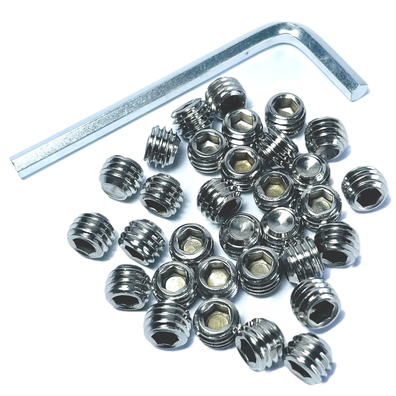 ZDingTech 32pcs M8-1.25 X 6mm 304 Set Screws Stainless Steel M8 x 6mm ...