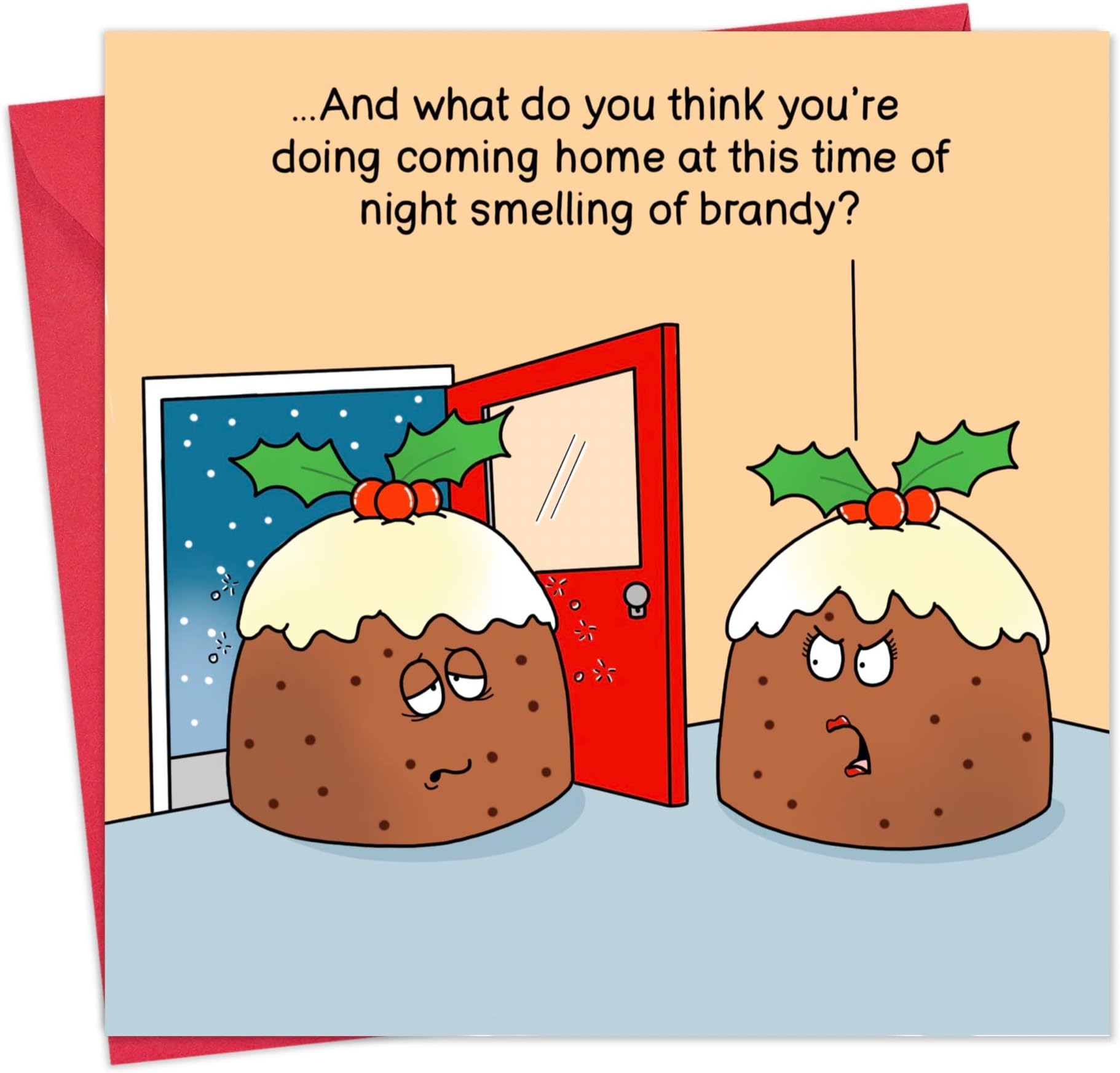 Twizler Funny Christmas Card Snowman Nose Job - Merry Christmas Card ...