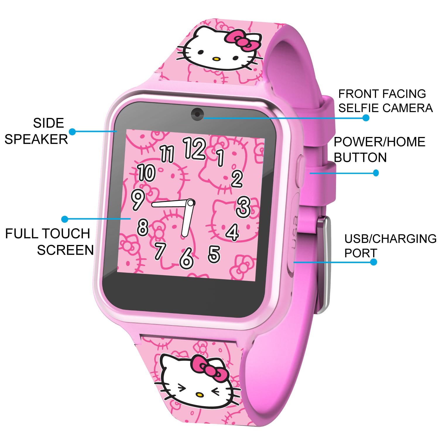 Snapklik.com : Accutime Hello Kitty Pink Educational Learning ...