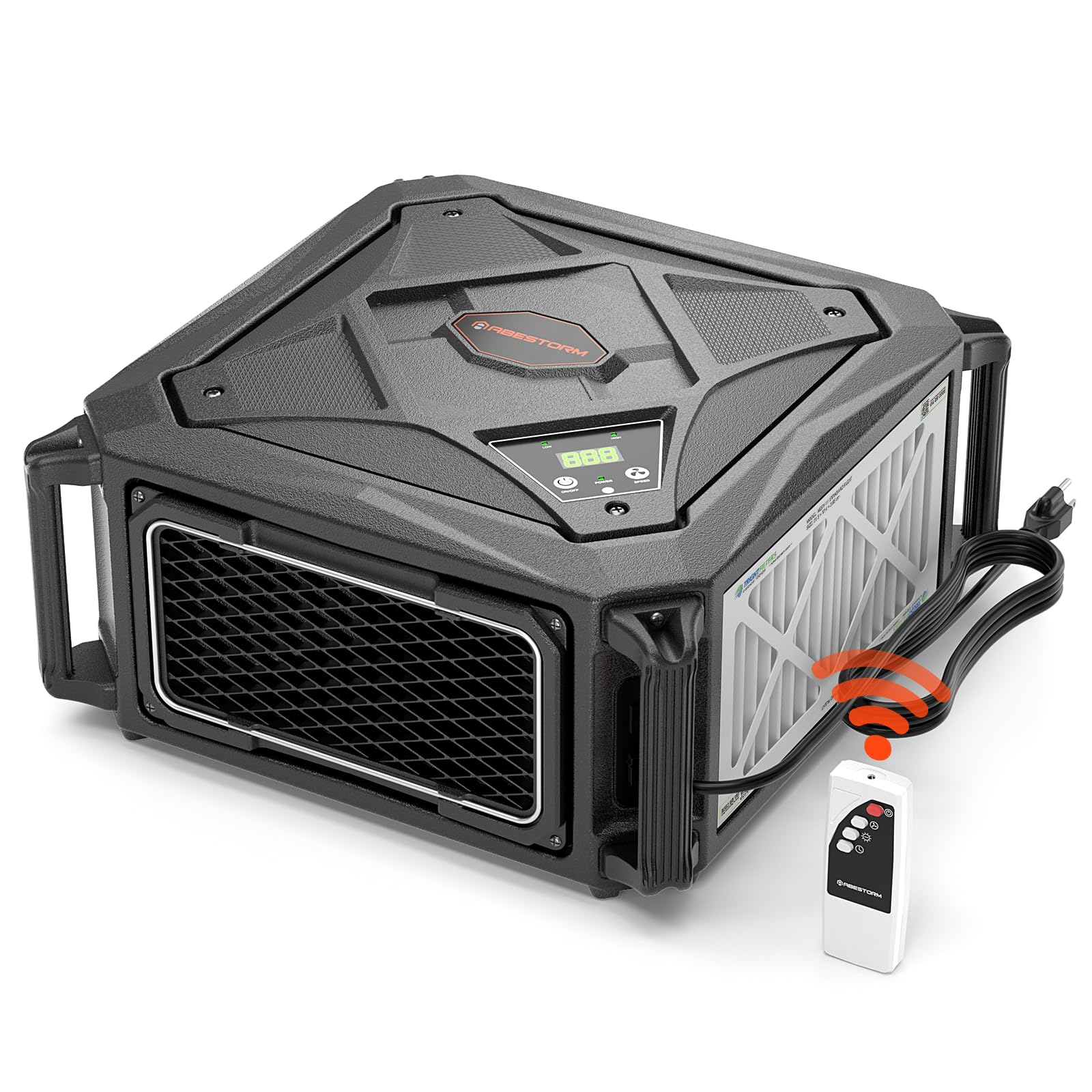 Abestorm Air Filtration System with 3-side Air Intake, High Airflow ...