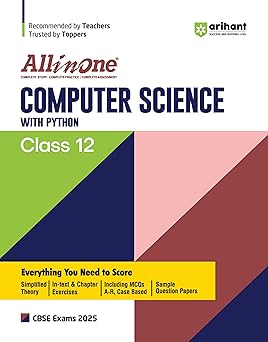 (Old Edition) Arihant All In One Computer Science With Python Class 12 ...