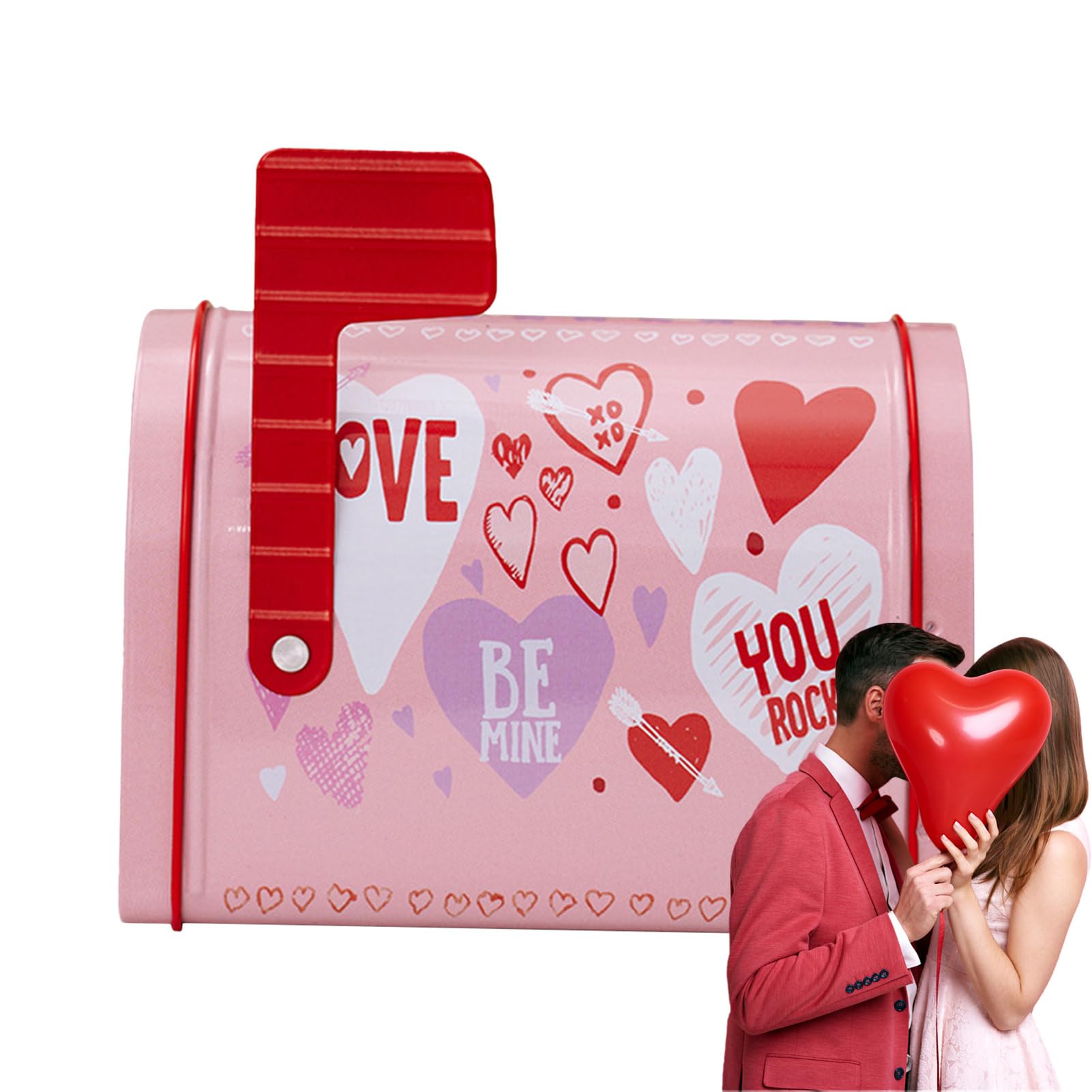 Valentine Mailboxes Reading Confetti: Dinosaur & Kitty Valentine