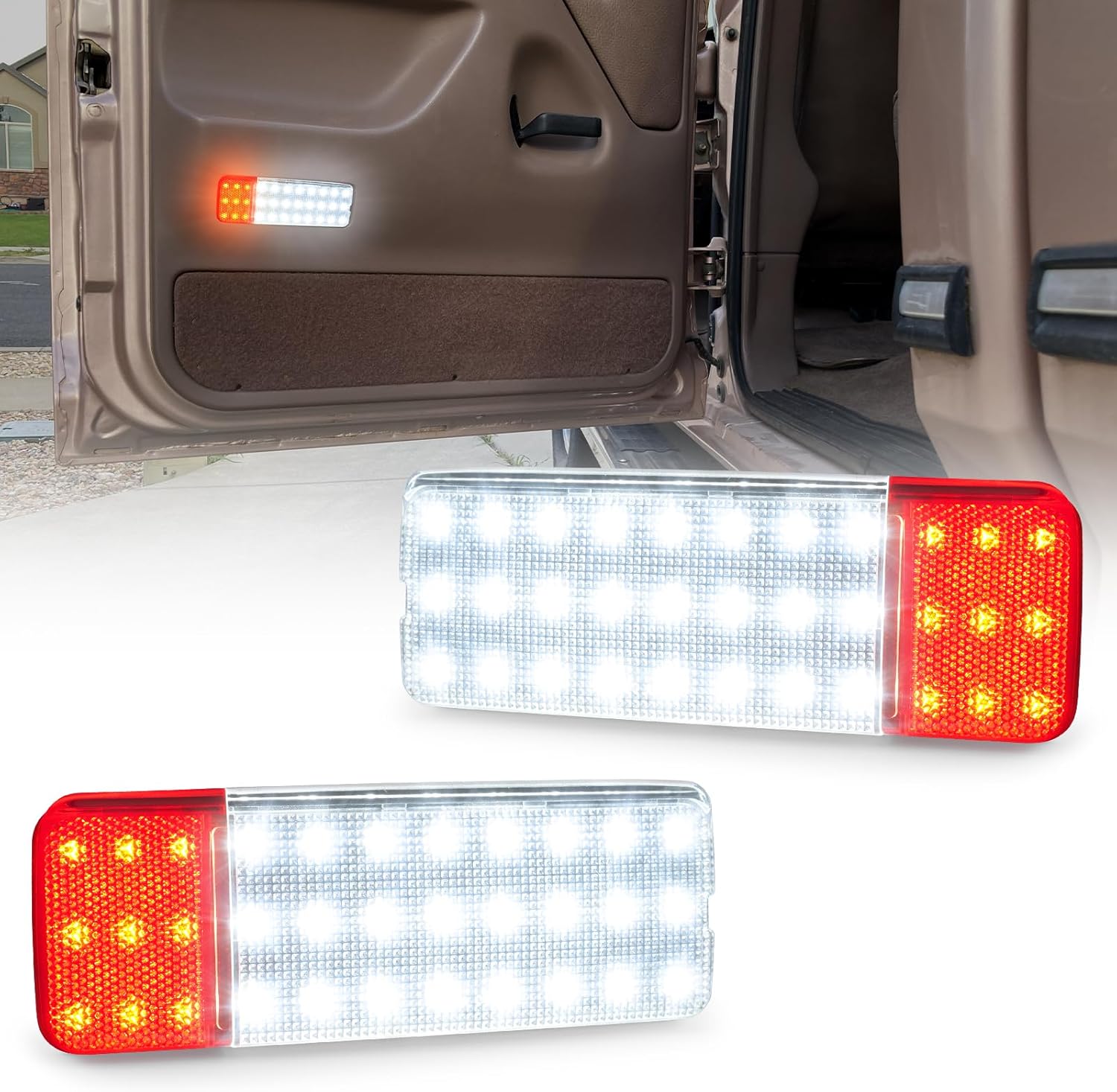 Amazon.com: NEIFILES LED Interior Door Panel Lights Reflector Courtesy ...