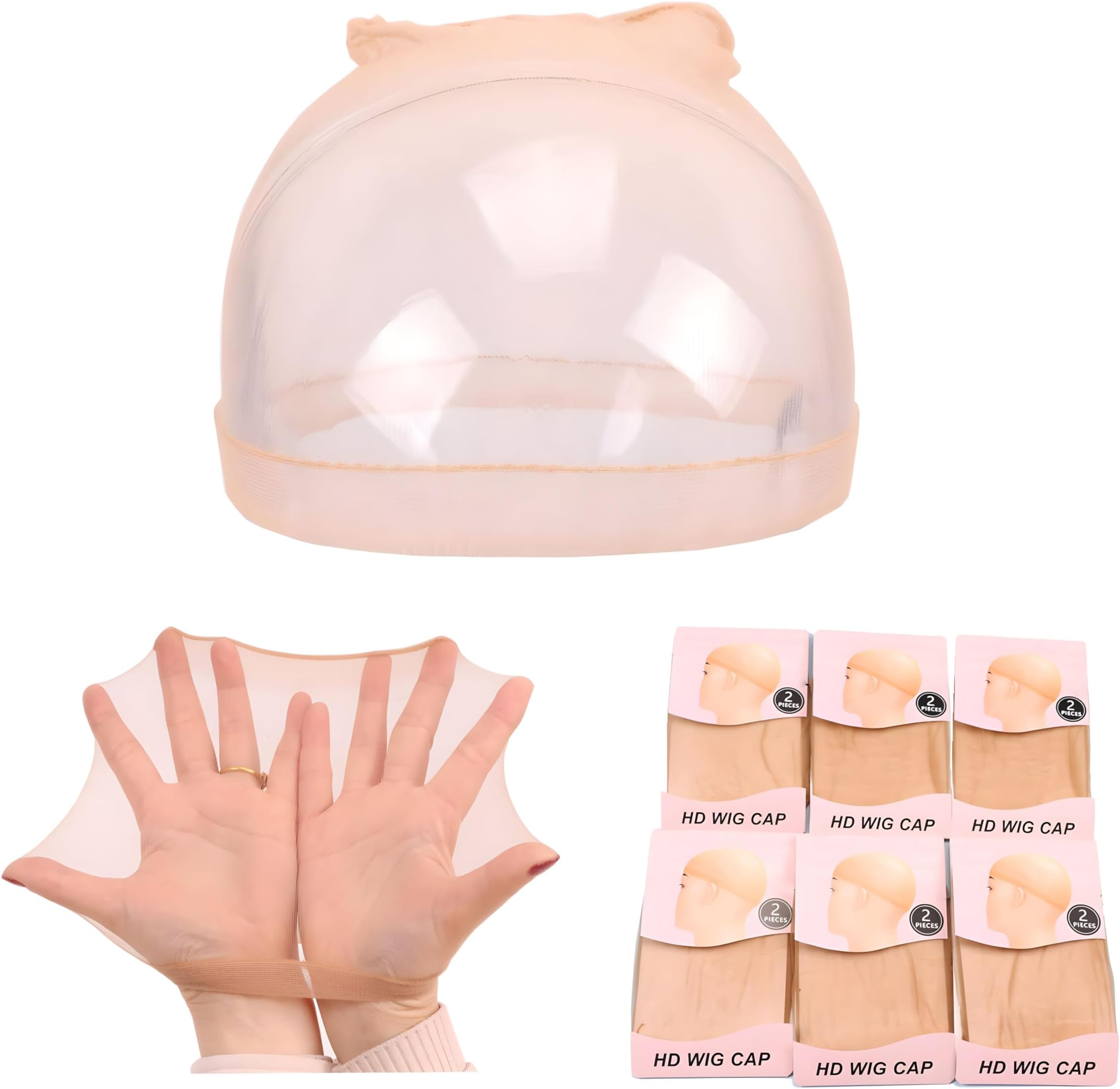 Amazon.com: Ecojunmi Ultra-thin HD Wig Caps for Women Men, 12 Pcs ...