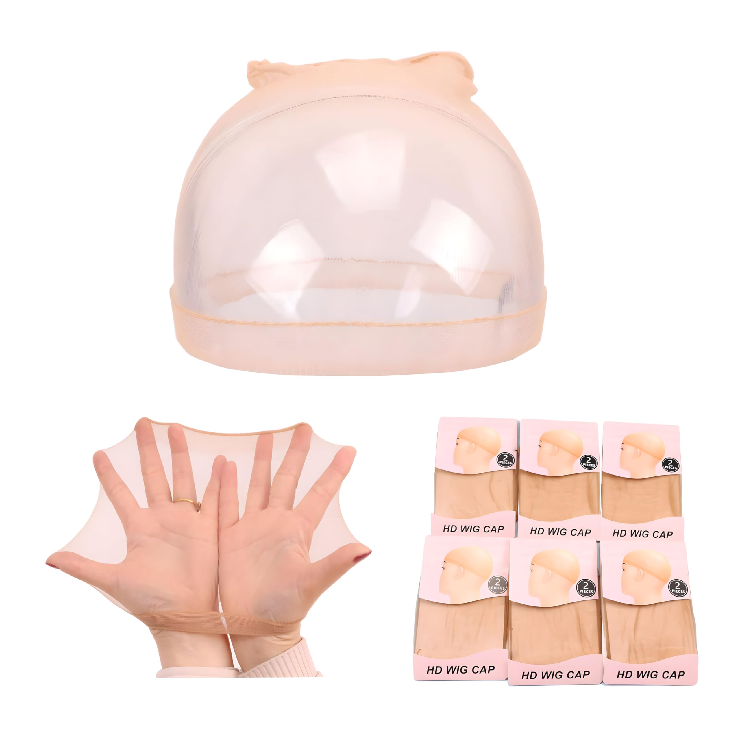 Amazon.com: Ecojunmi Ultra-thin HD Wig Caps for Women Men, 12 Pcs ...