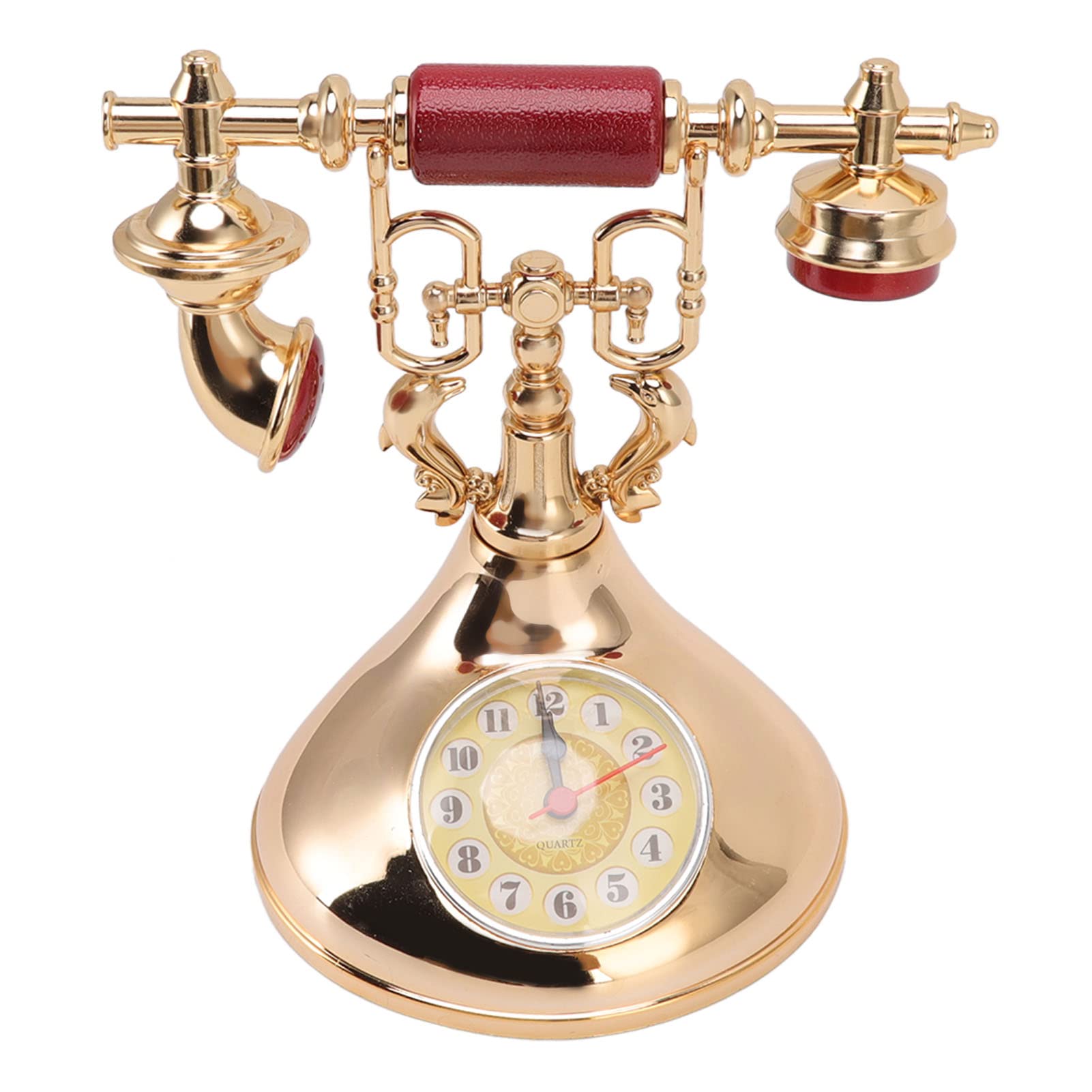 Amazon.com: Retro Telephone Clock, Vintage Alarm Clock with Large ...