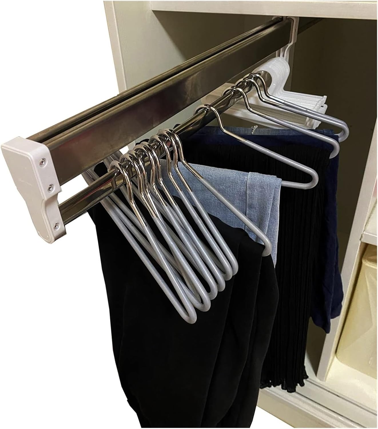 Amazon.com: Pull-out Clothes Rail 30-80 cm,Extendable Hanger,Suitable ...