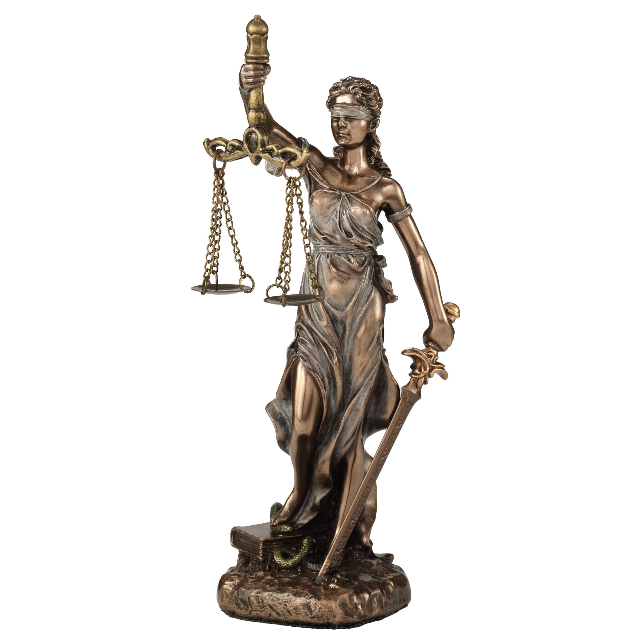 71832 Themis Goddess Of Justice Statue Resin Bronze