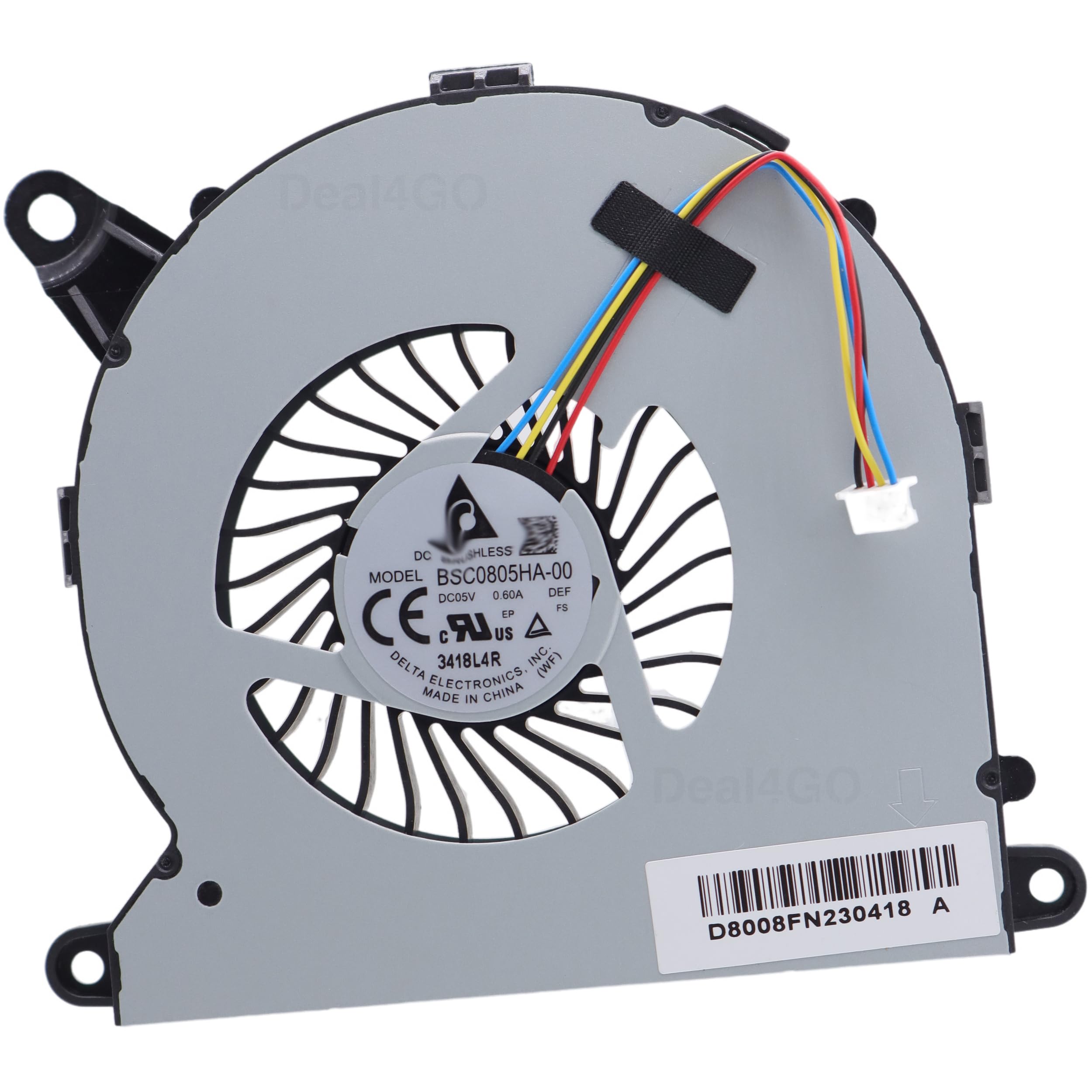 Amazon.com: Deal4GO Genuine CPU Cooling Fan BSC0805HA-00 Replacement ...