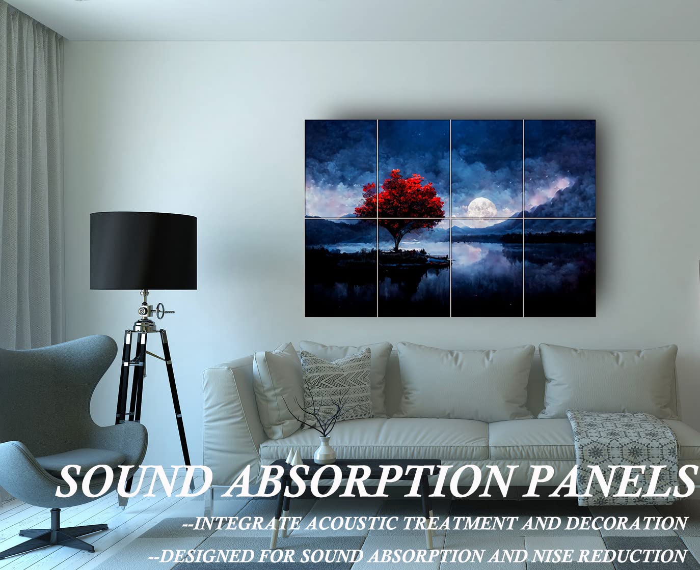 Snapklik.com : Art Acoustic Panels,48x32x04 Inch Premium Sound ...
