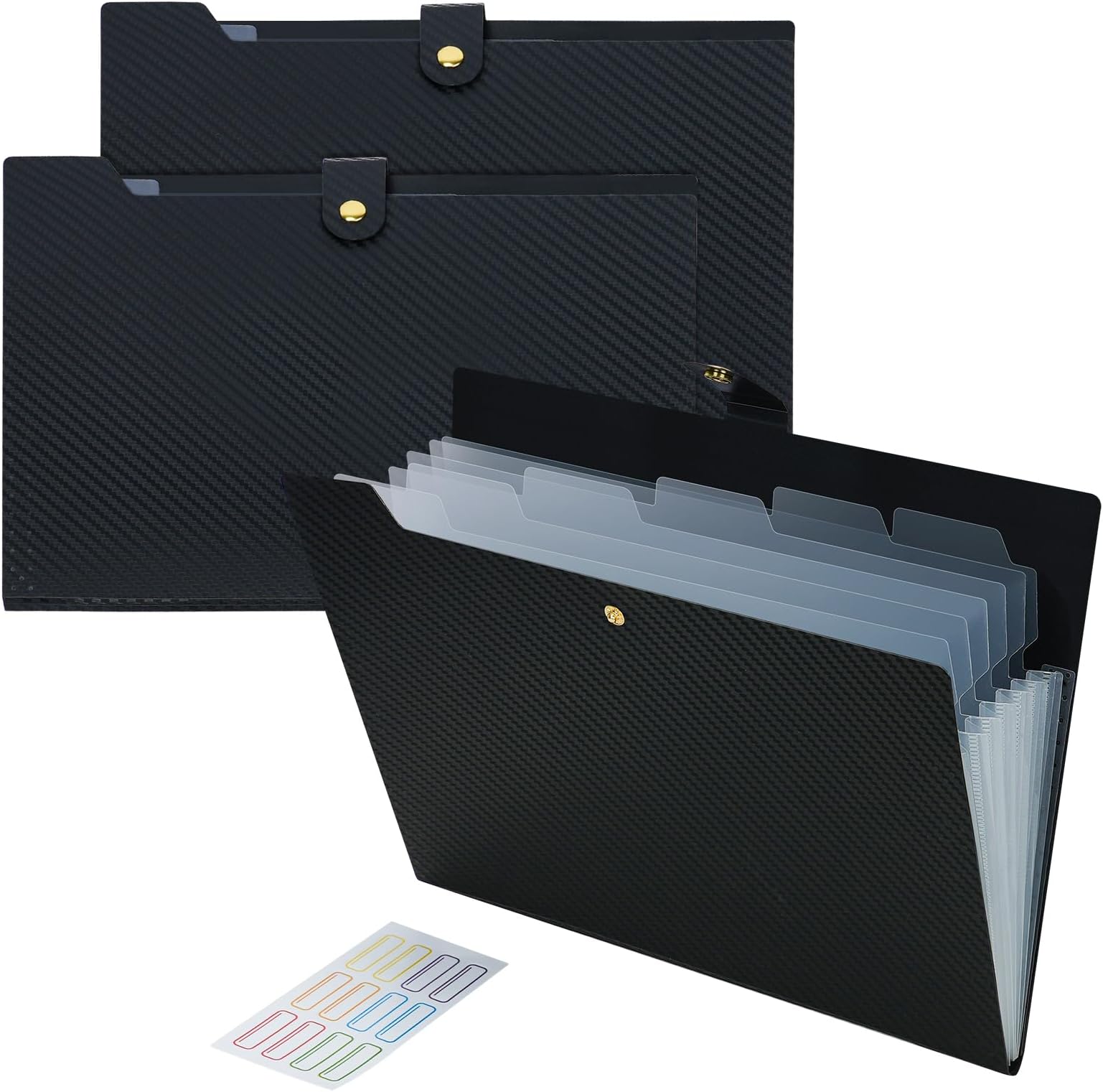 Amazon.com : Expanding File Folder 3PCS 7 Pocket Letter Size Accordion ...
