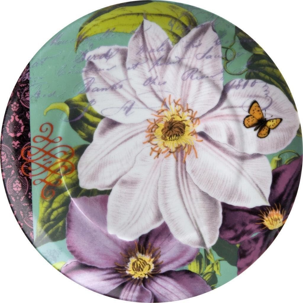 Amazon.com | Waechtersbach Floral Impressions White Clematis Plates ...